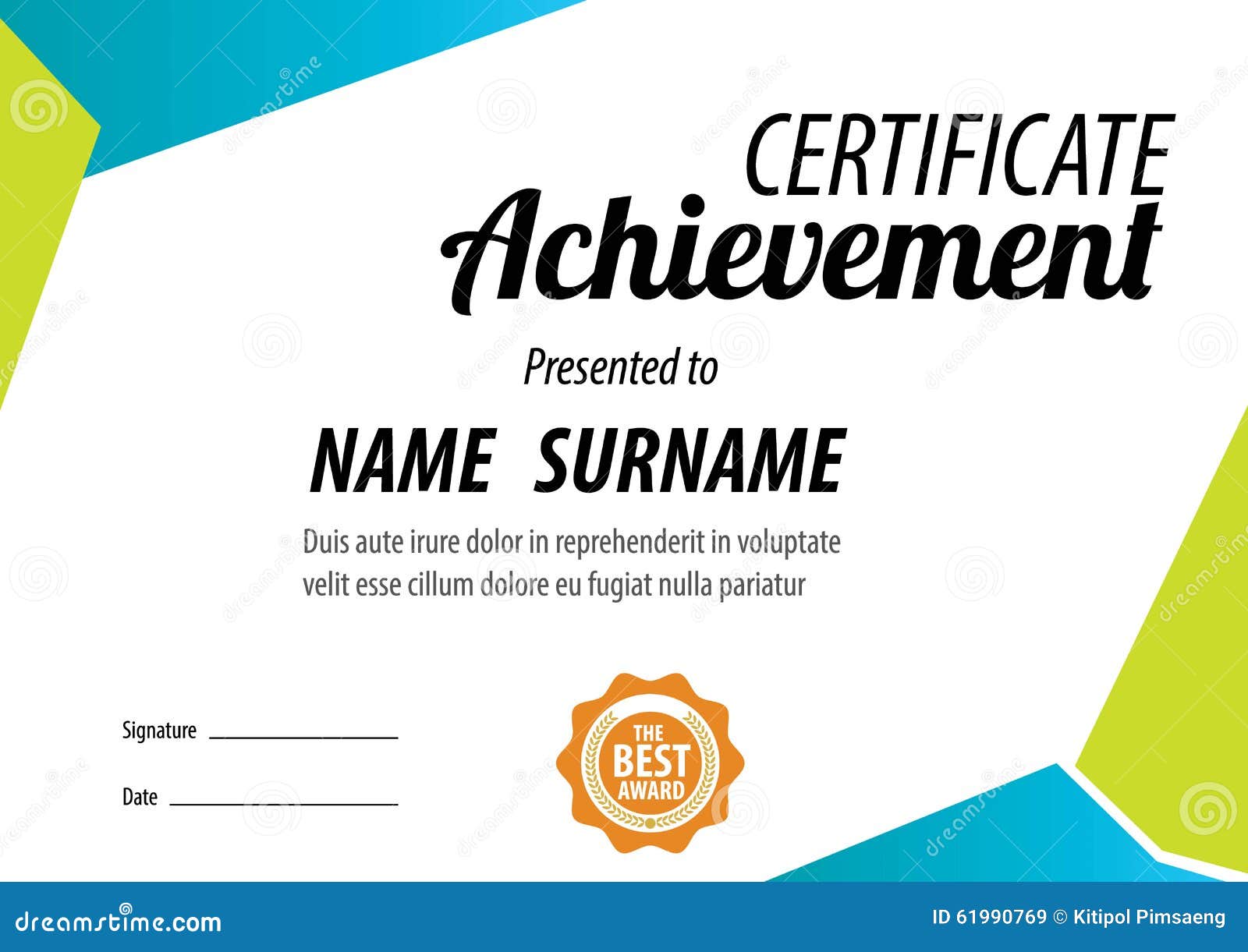 Certificate Template Size - Toptemplate.my.id