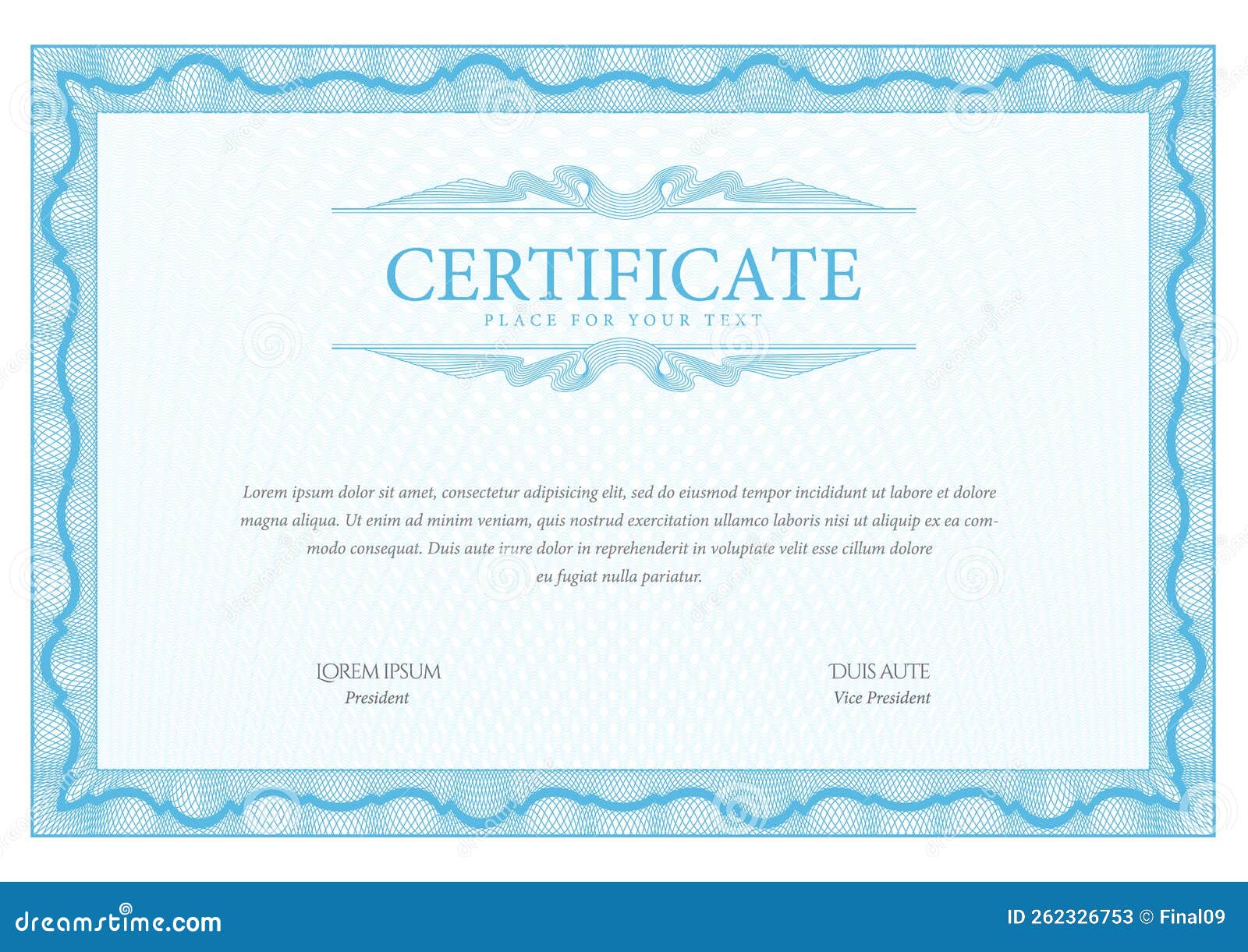 Certificate Template. Diploma of Modern Design or Gift Certificate ...