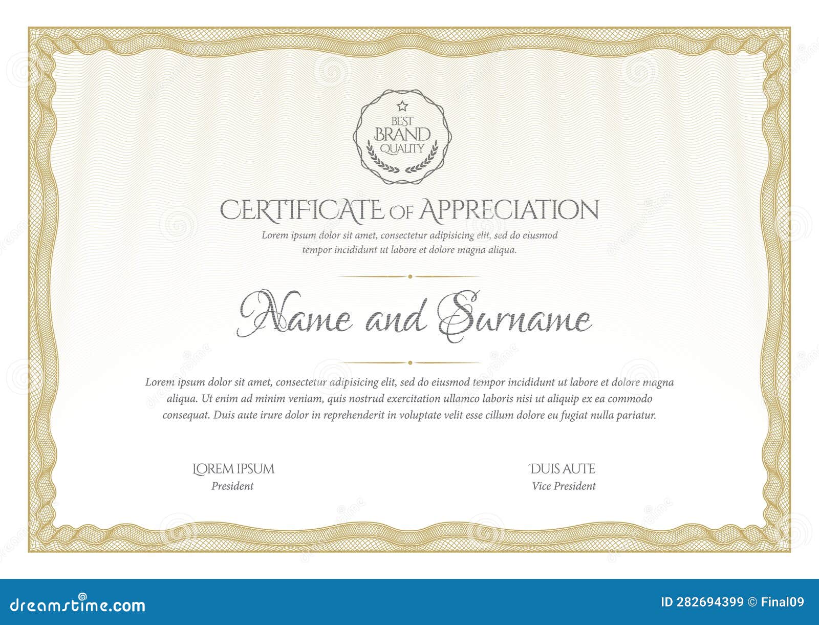Certificate Template. Diploma of Modern Design or Gift Certificate ...