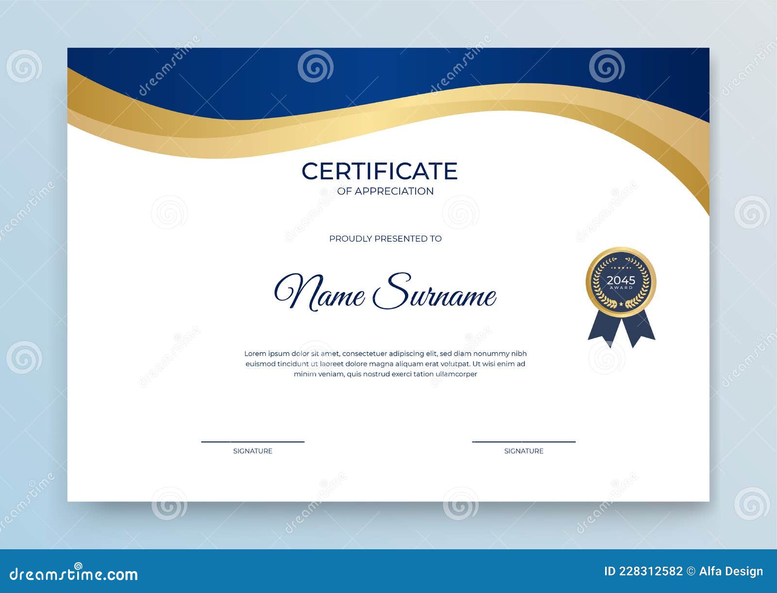 High Resolution Certificate Template