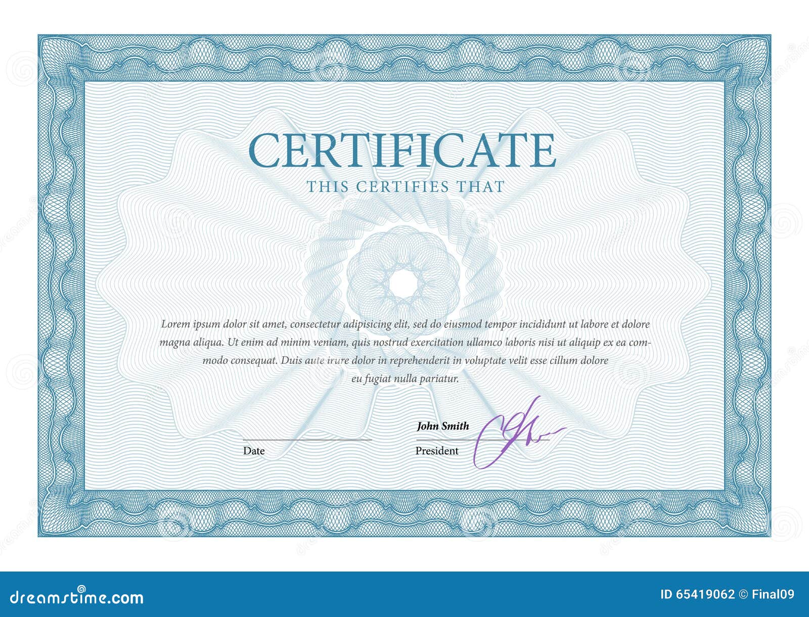 Certificate. Template Diplomas, Currency. Stock Vector - Illustration ...