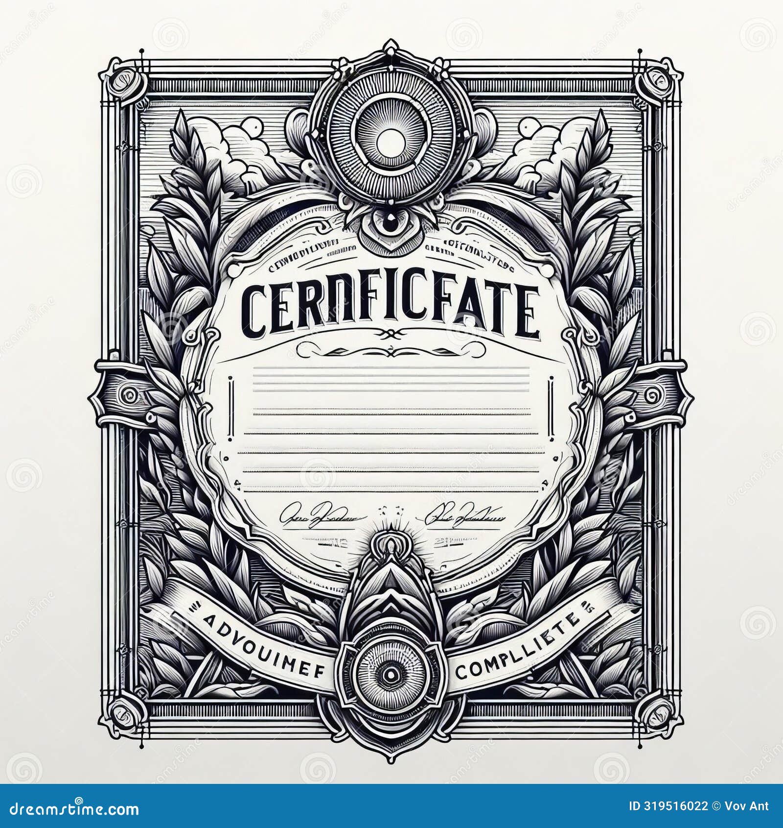 59 19. Certificate Template_ a Formal and Elegant Desi Stock ...