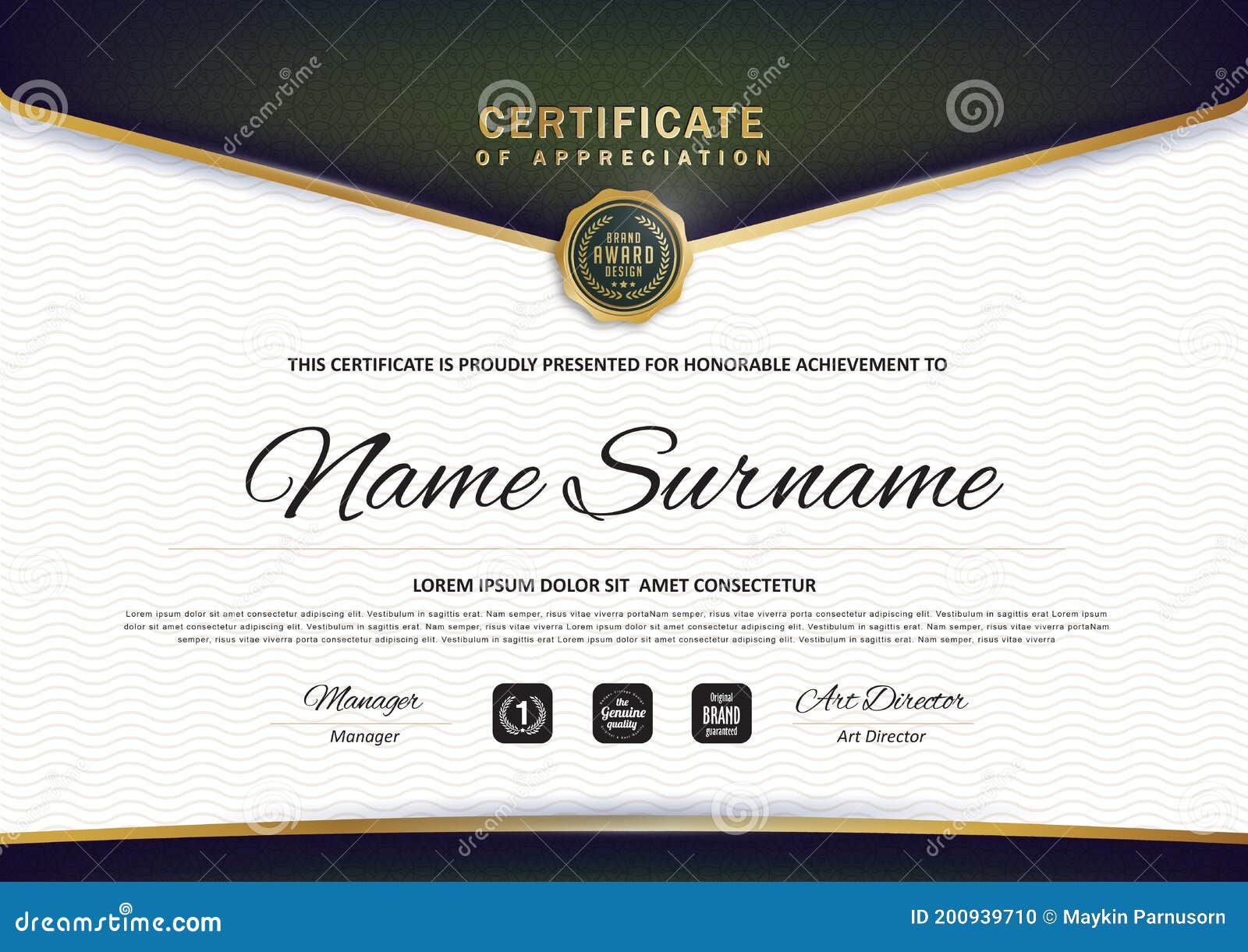Certificate Template with Luxury and Modern Pattern,diploma Stock ... Certificate Template with Luxury and Modern Pattern,diploma Stock ...