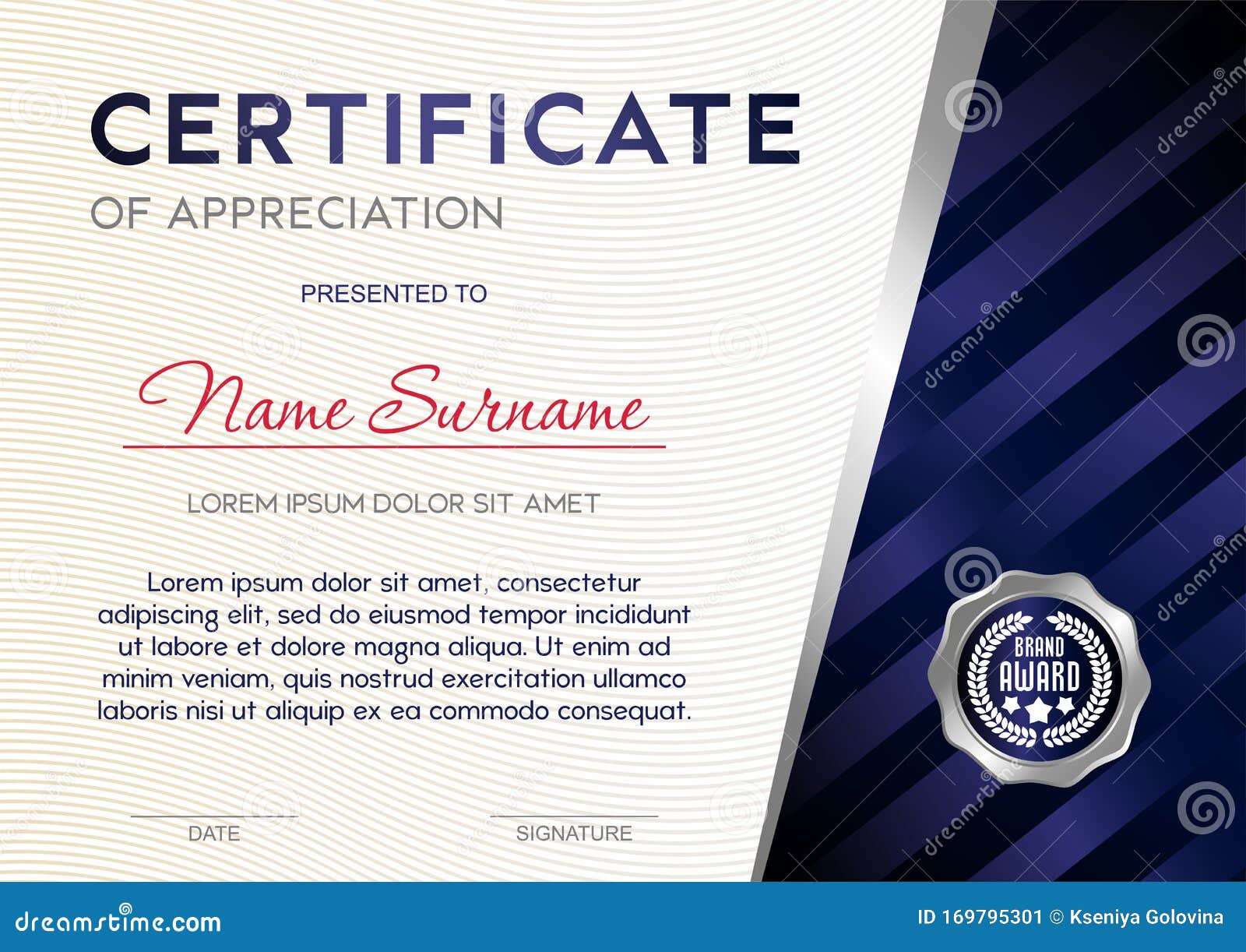 Certificate Template Luxury and Diploma Style Stock Vector ...