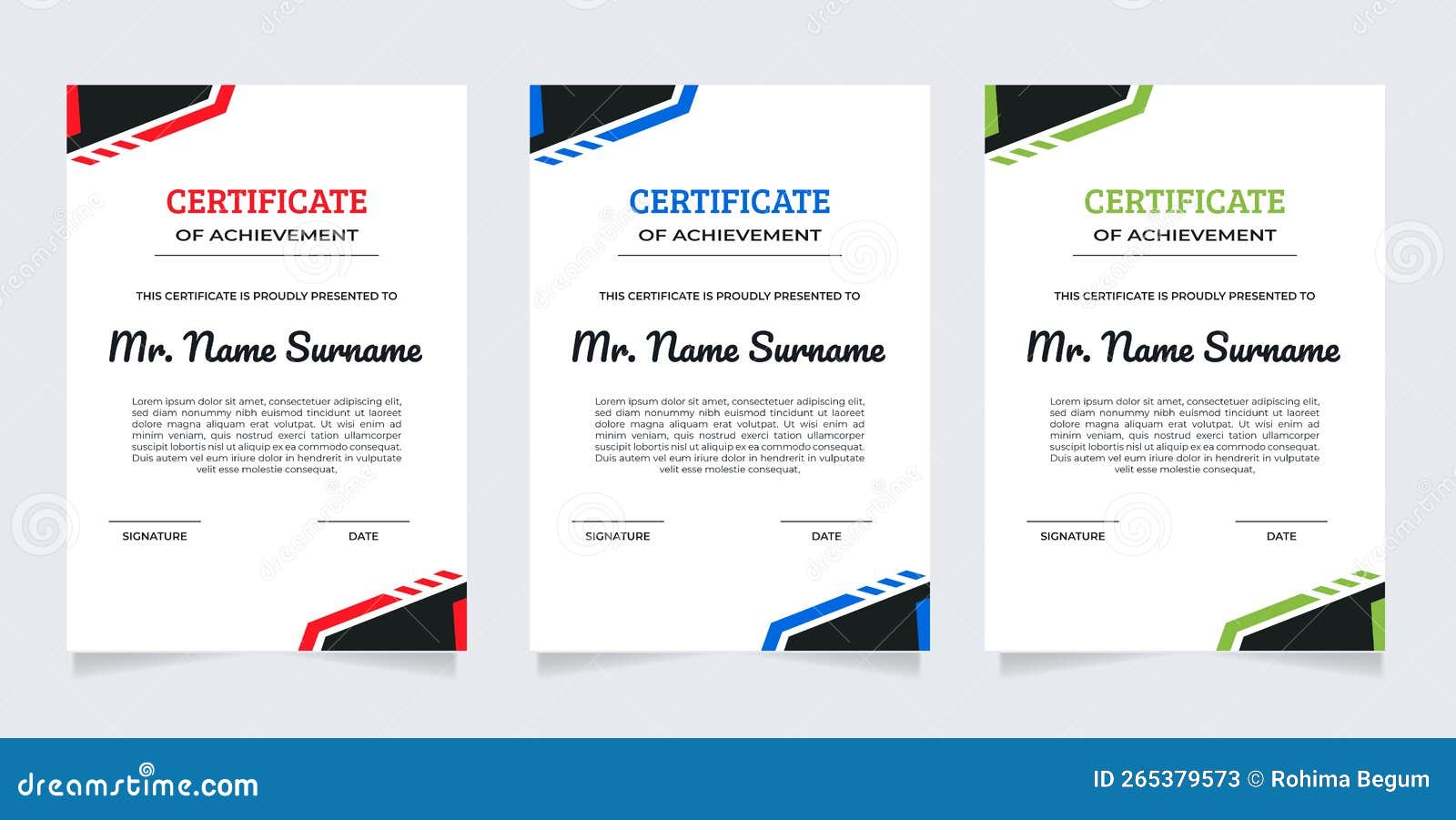 Certificate Template with Luxury Realistic Texture Pattern,diploma and ...