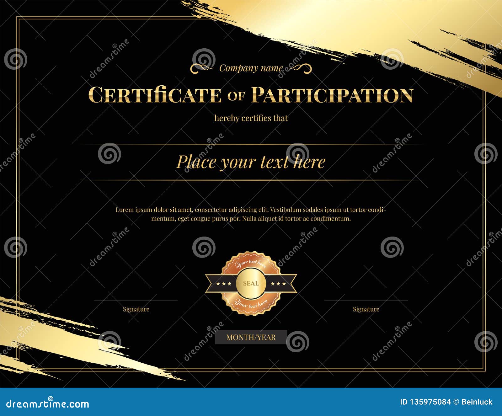 Certificate Template in Sport Theme with Watermark Background, Diploma ...