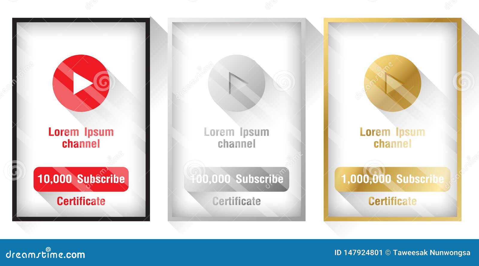 Certificate Trophy of Video Tube. Vector Illustration Stock Vector ...