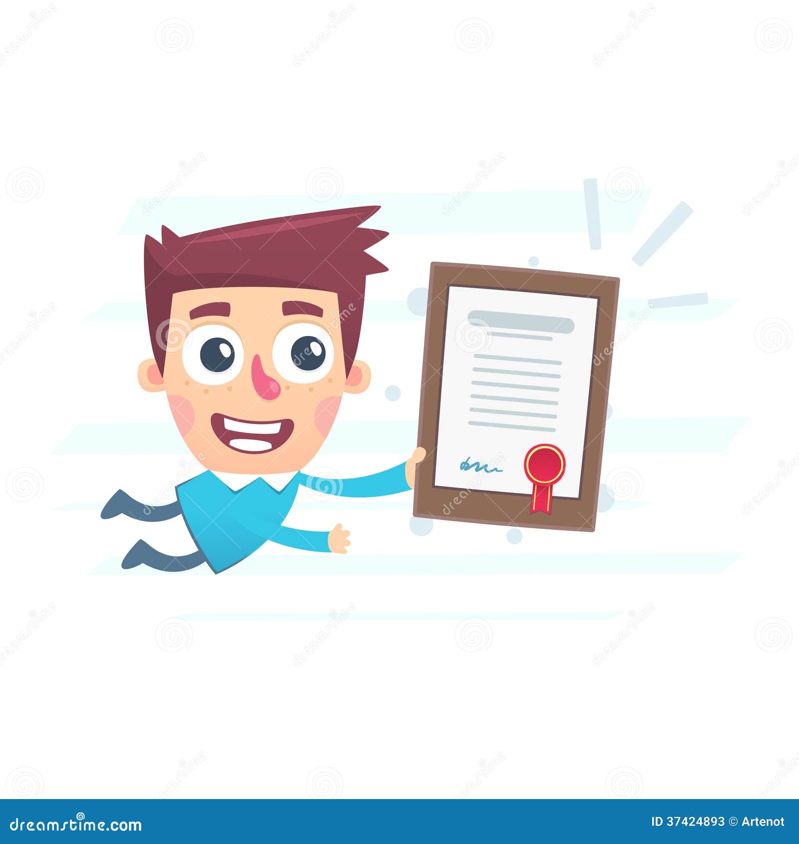 For certification stock illustration. Illustration of casual - 37424893