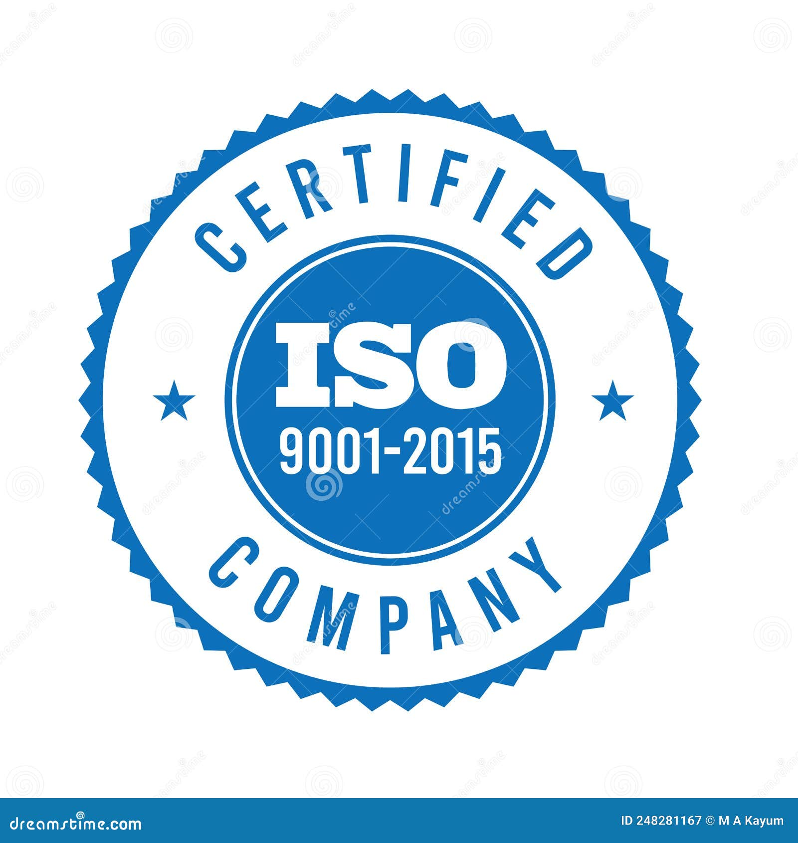 Certification Iso 2015 Logo Iso Certification Iso 9000 Vecteur Premium ...