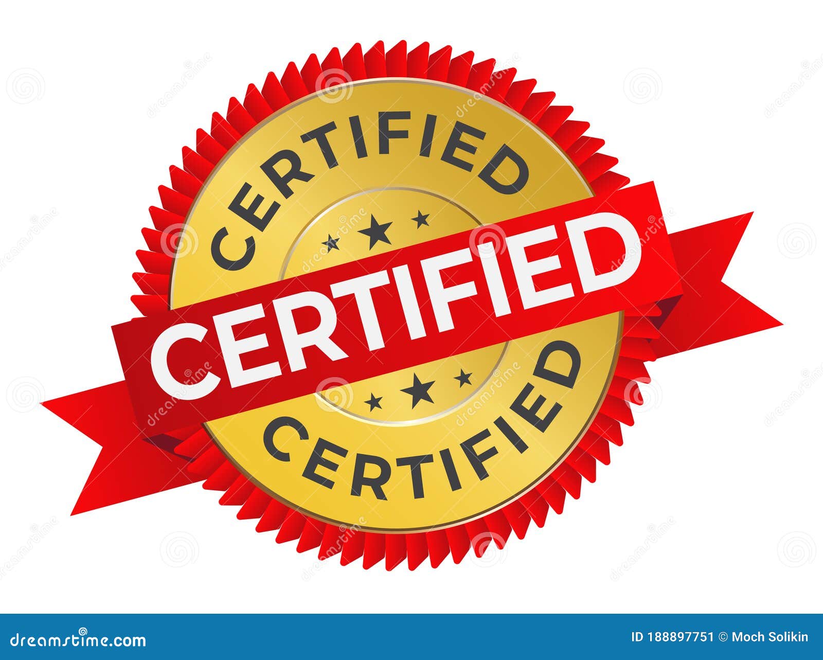 Iso Certification Seal. Stamp Vector Illustration | CartoonDealer.com ...