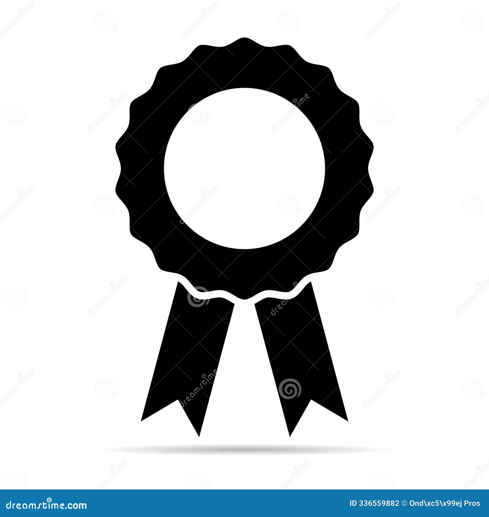 Certification Seal Shadow Award Icon, Ribbon Web Stamp Symbol, Label ...