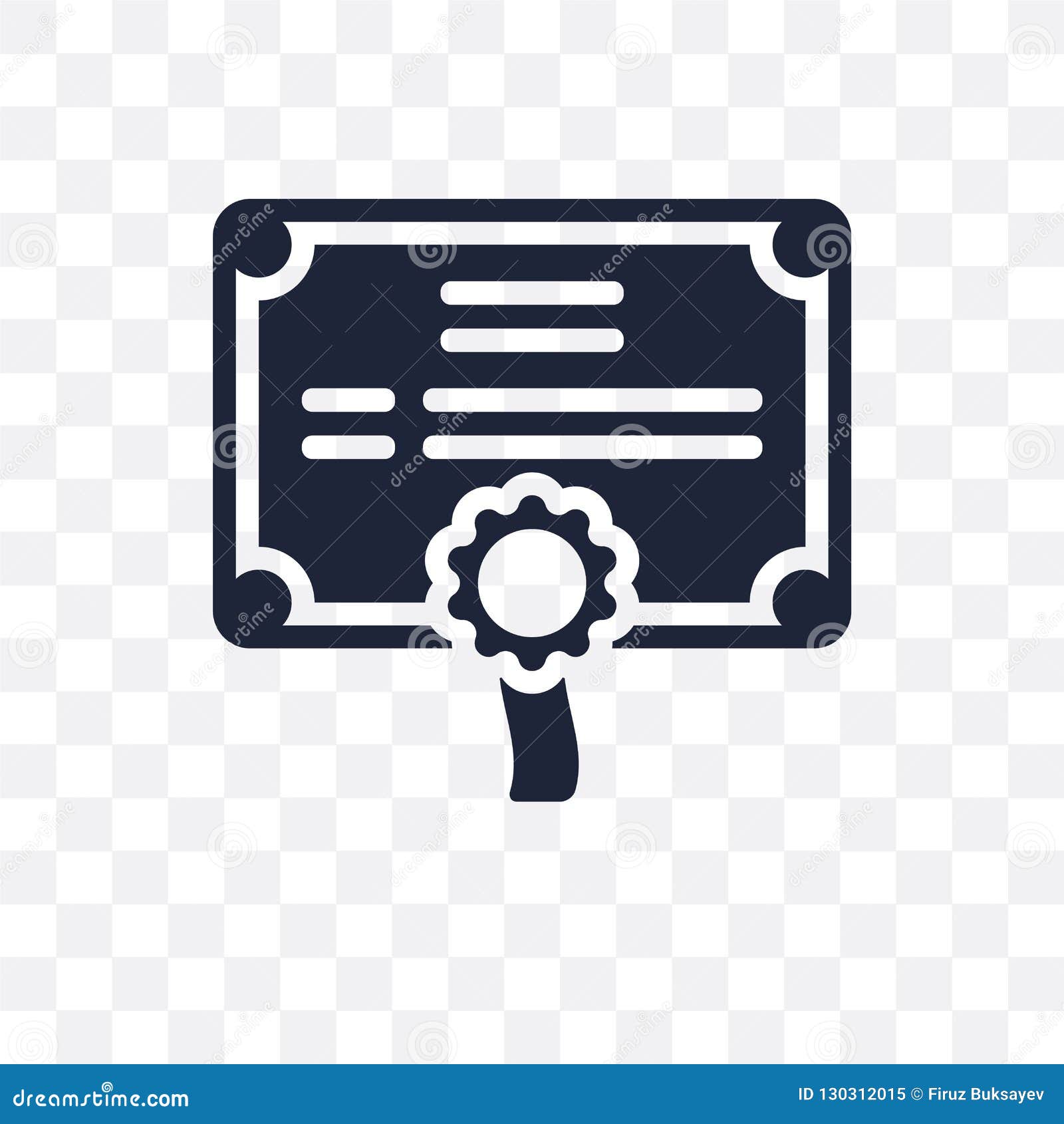 Certification Transparent Icon. Certification Symbol Design from Stock ...