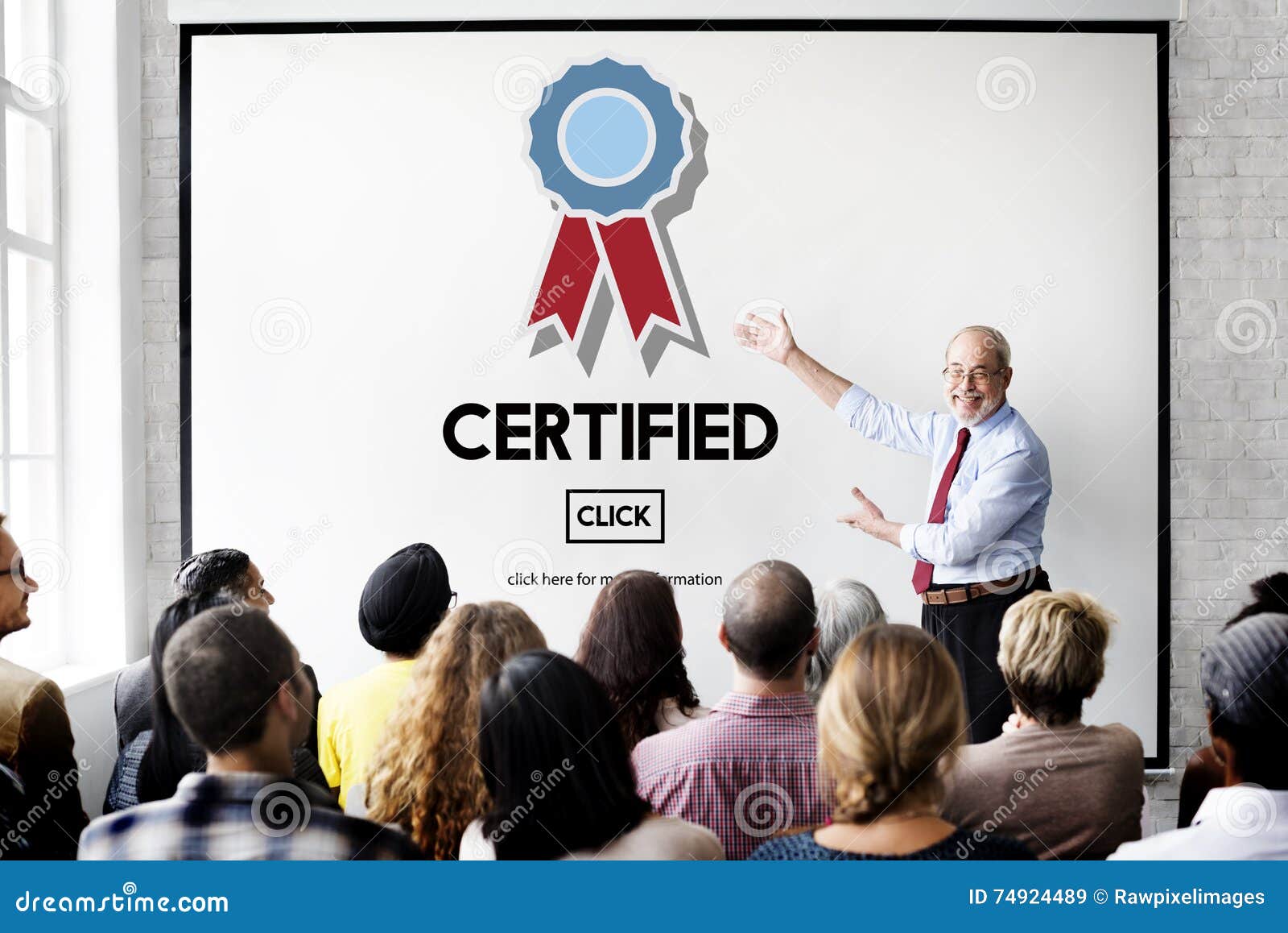 Certified Approval Agreement Confirmation Concept Stock Image - Image ...