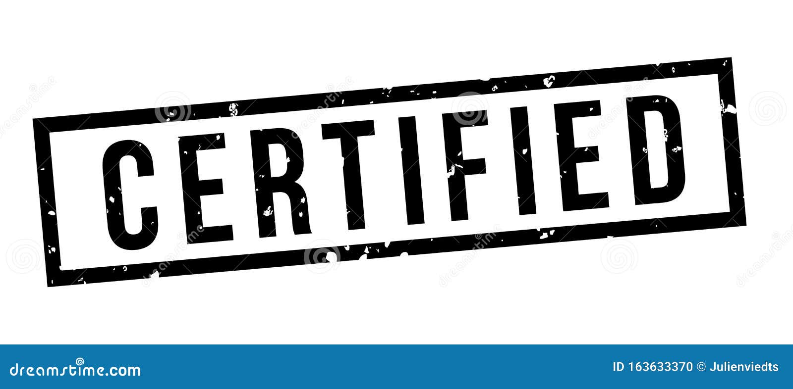 Certified Banner Stamp. Eps 10 Vector Stock Vector - Illustration of ...