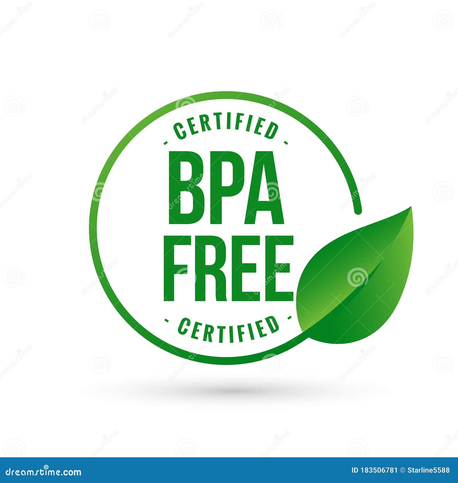 Certified Bpa Bisphenol Free Icon Logo Symbol Stock Vector ...
