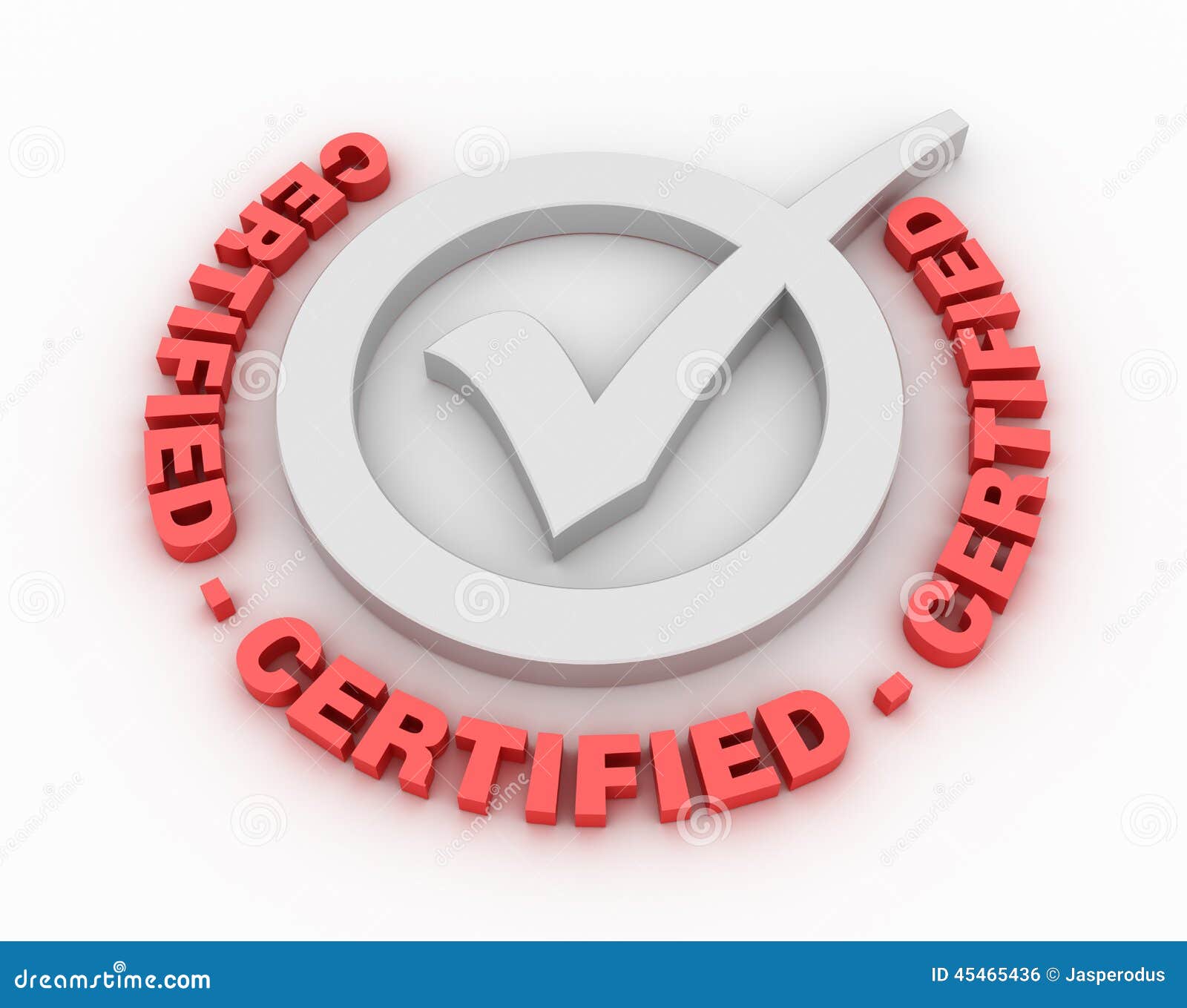 Certified Check Mark stock illustration. Illustration of icon - 45465436