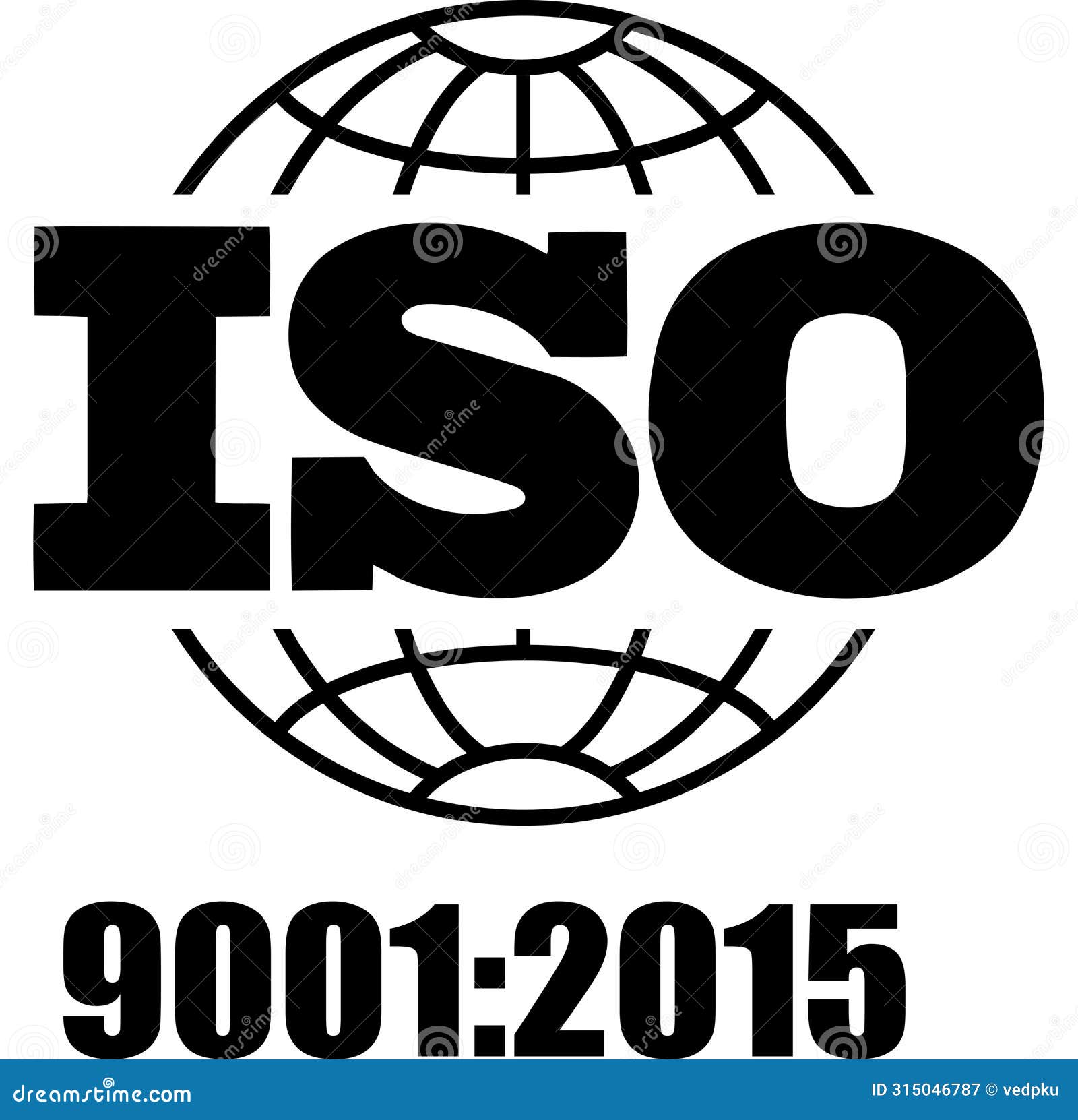 Certified Company Certificate ISO 9001:2015 Black Vector, Quality ...