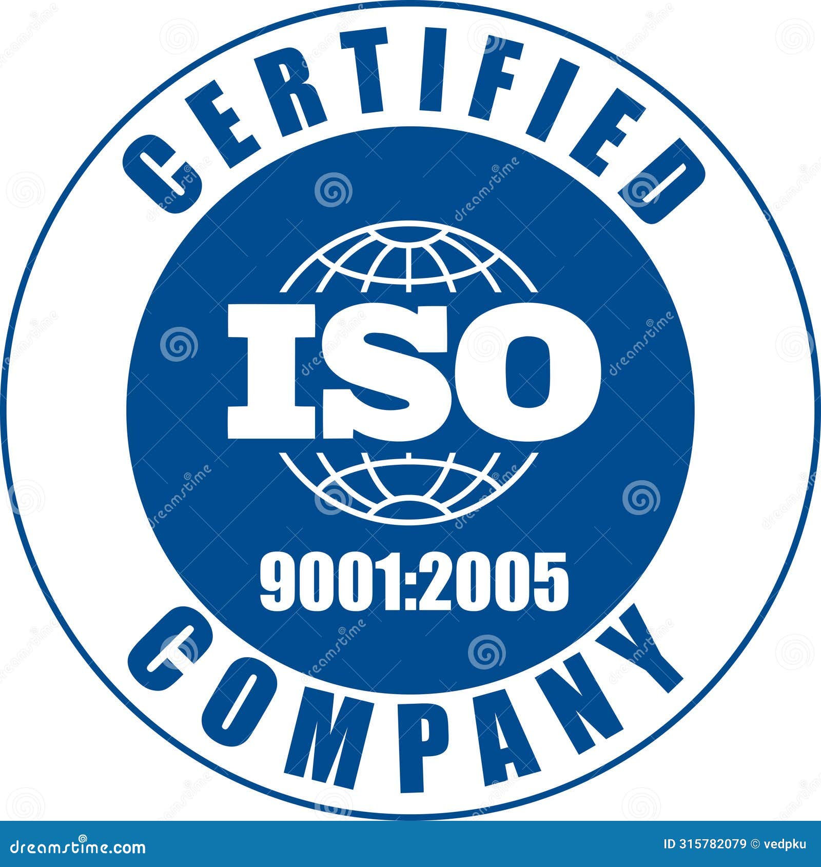 Certified Company Certificate, ISO 9001:2005 Blue, Quality Certificate ...