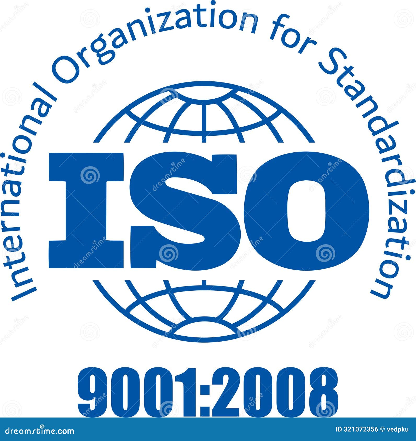 Certified Company Certificate, ISO 9001:2008 Blue Vector, Quality ...