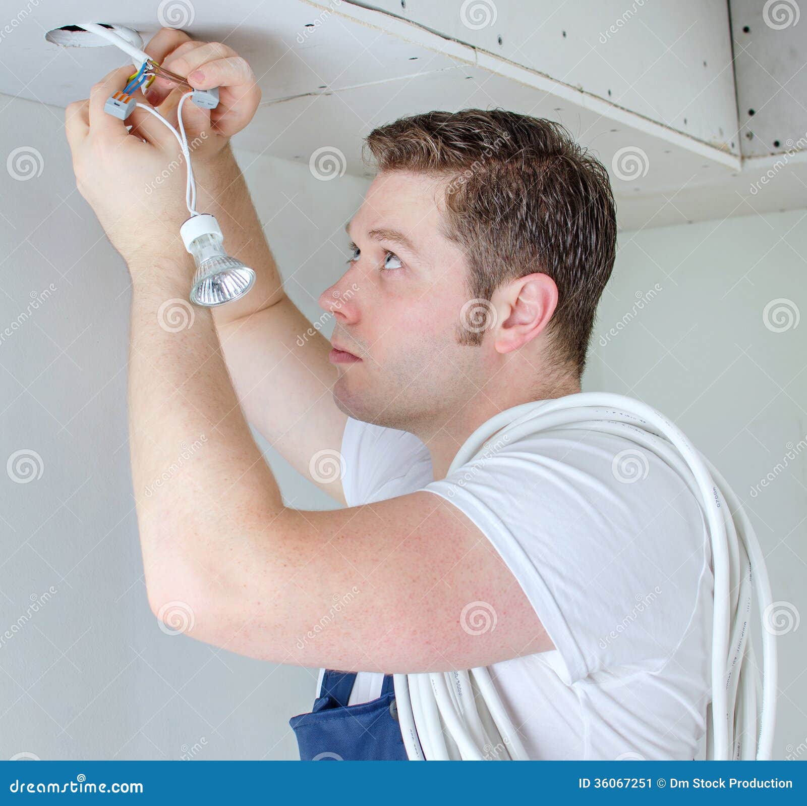 Certified electrician stock image. Image of electrician - 36067251
