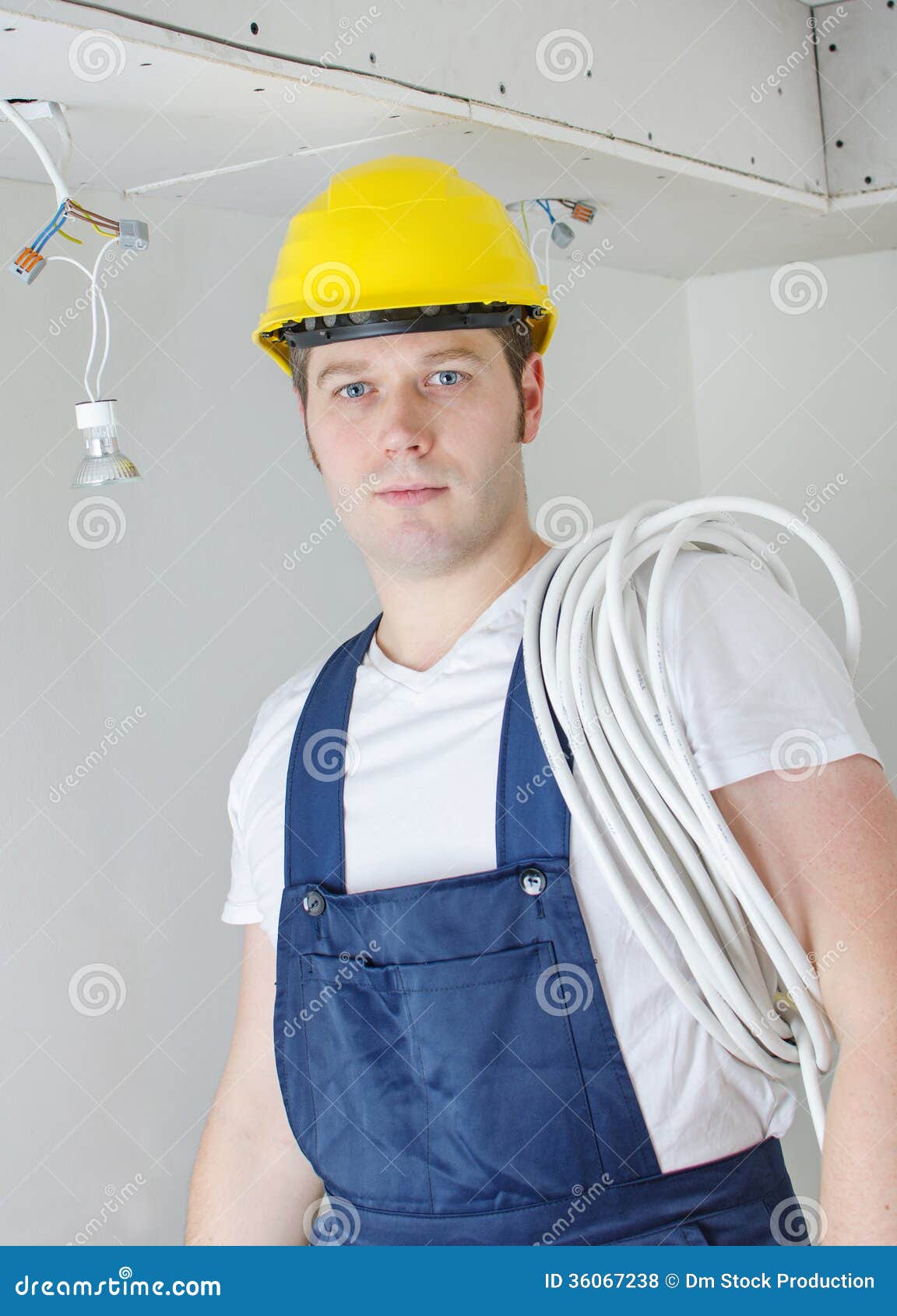 Certified electrician stock photo. Image of professional - 36067238