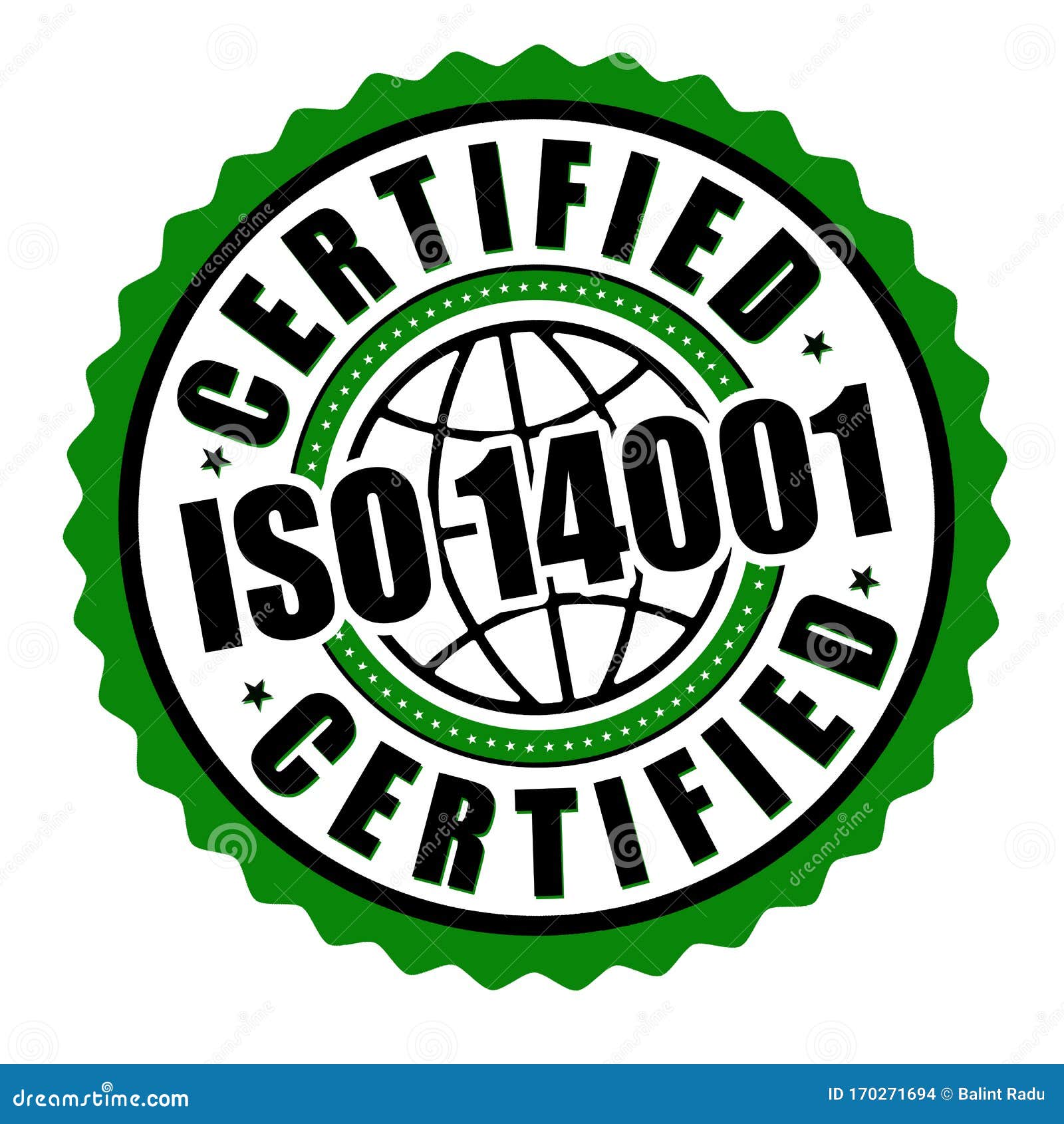 Iso 14001 Label. Iso 14001 Isolated Seal. Sticker. Sign Vector ...