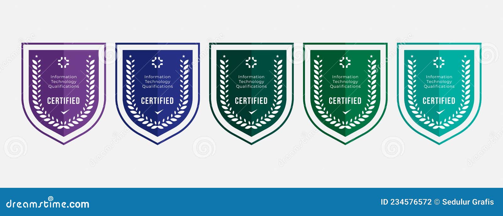 Certified Logo Badge Shield Design for Company Training Badge ...