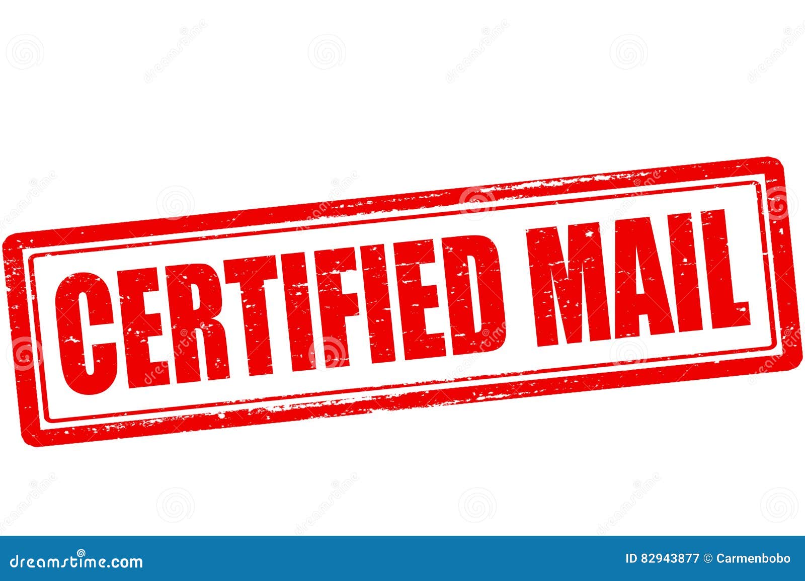 Certified mail stock illustration. Illustration of rubber - 82943877