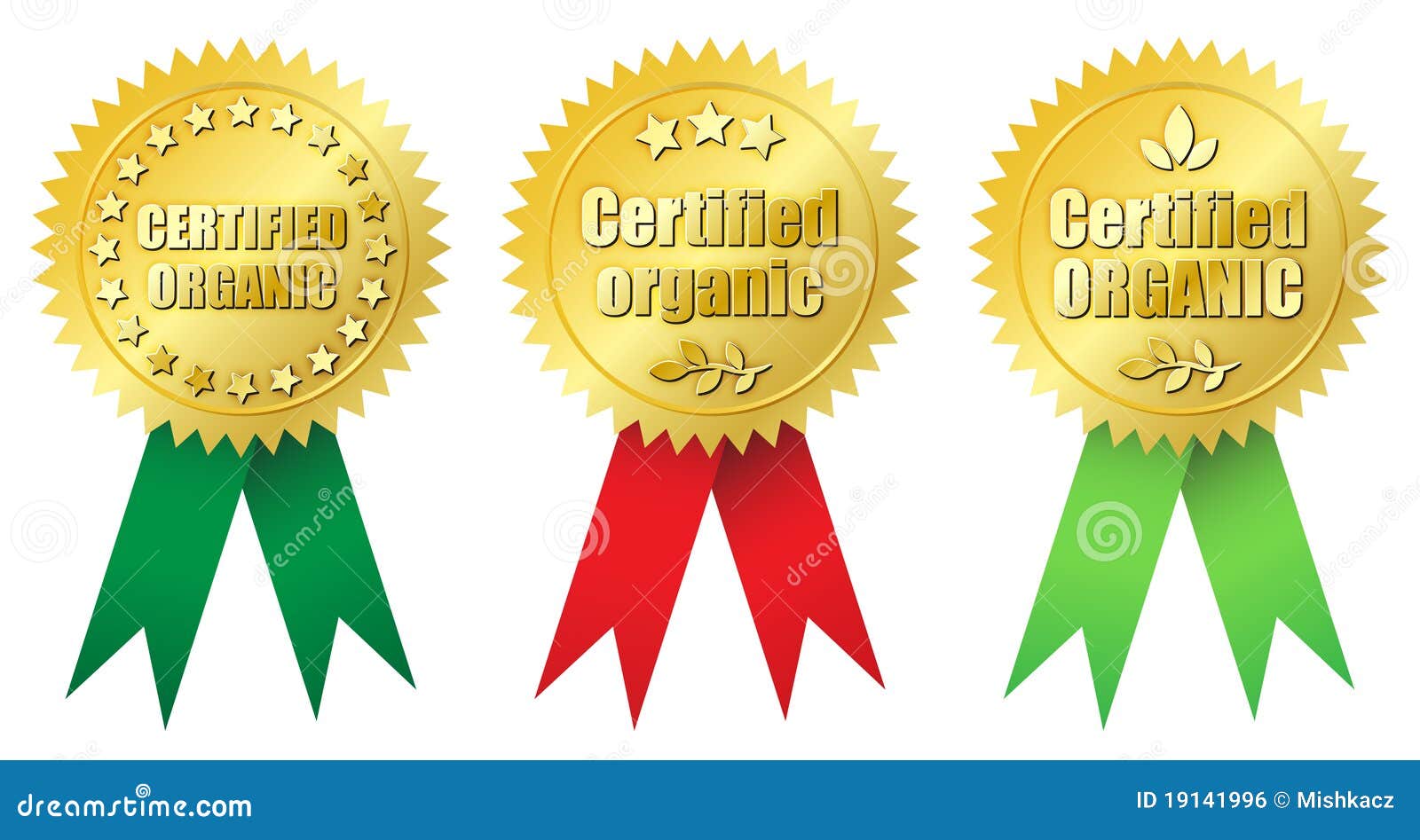 Certified organic stock vector. Illustration of gold - 19141996