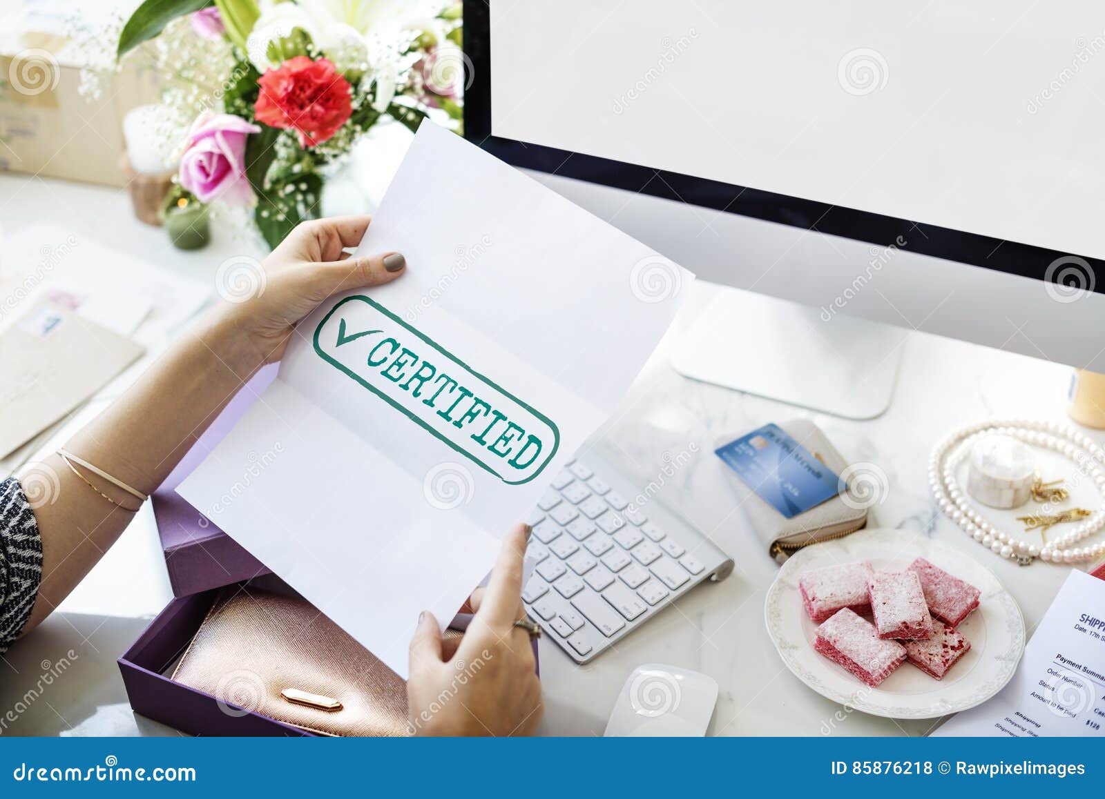 Certified Result Status Approve Decision Graphic Concept Stock Photo ...