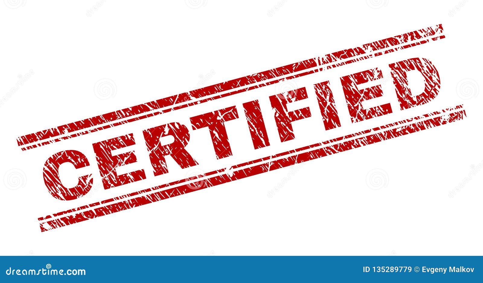 Grunge Textured CERTIFIED Stamp Seal Stock Vector - Illustration of ...