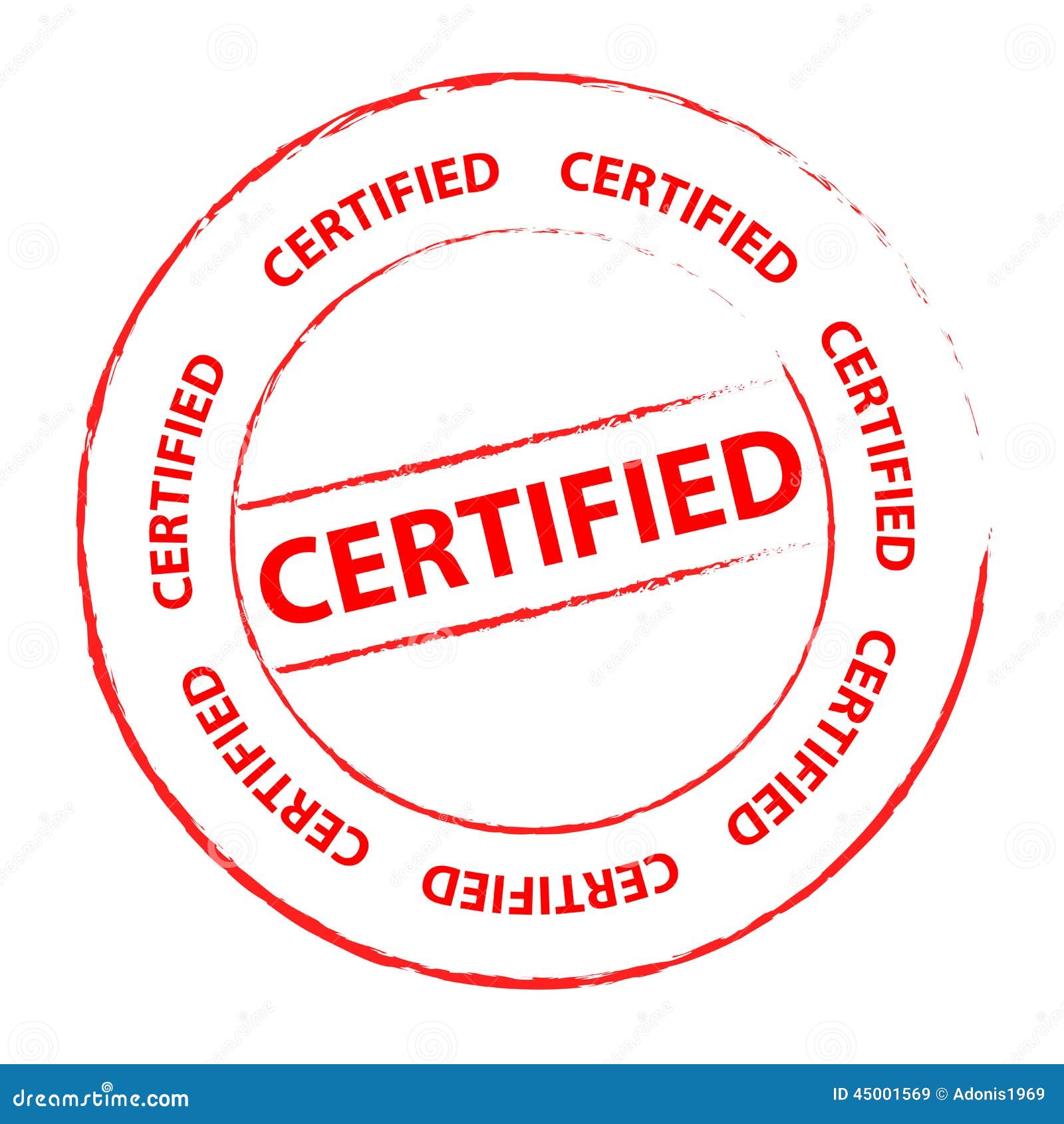 Certified stamp stock vector. Illustration of management - 45001569