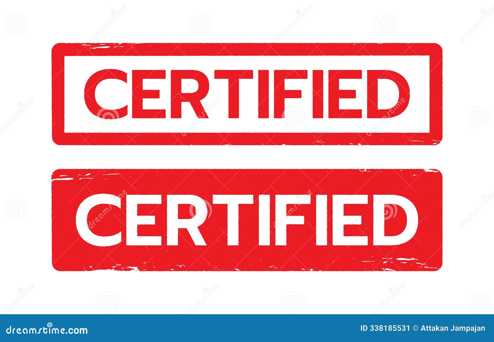 "CERTIFIED" Stamp Vector. Stock Vector - Illustration of template, flat ...