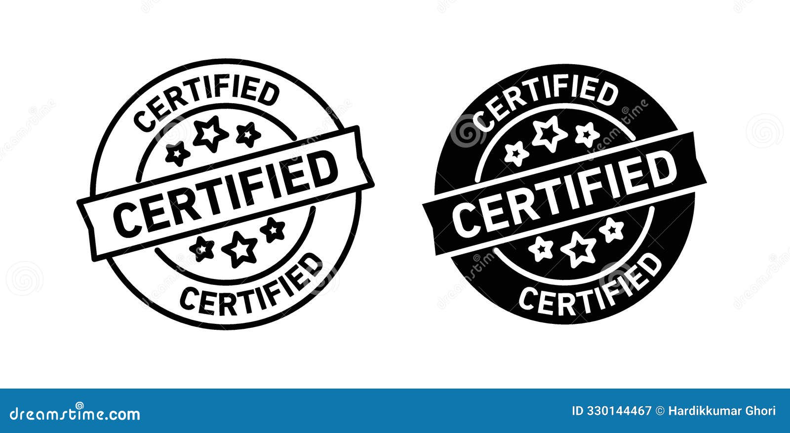 Certified Stamp Official Verification Seal Of Approval Royalty-Free ...