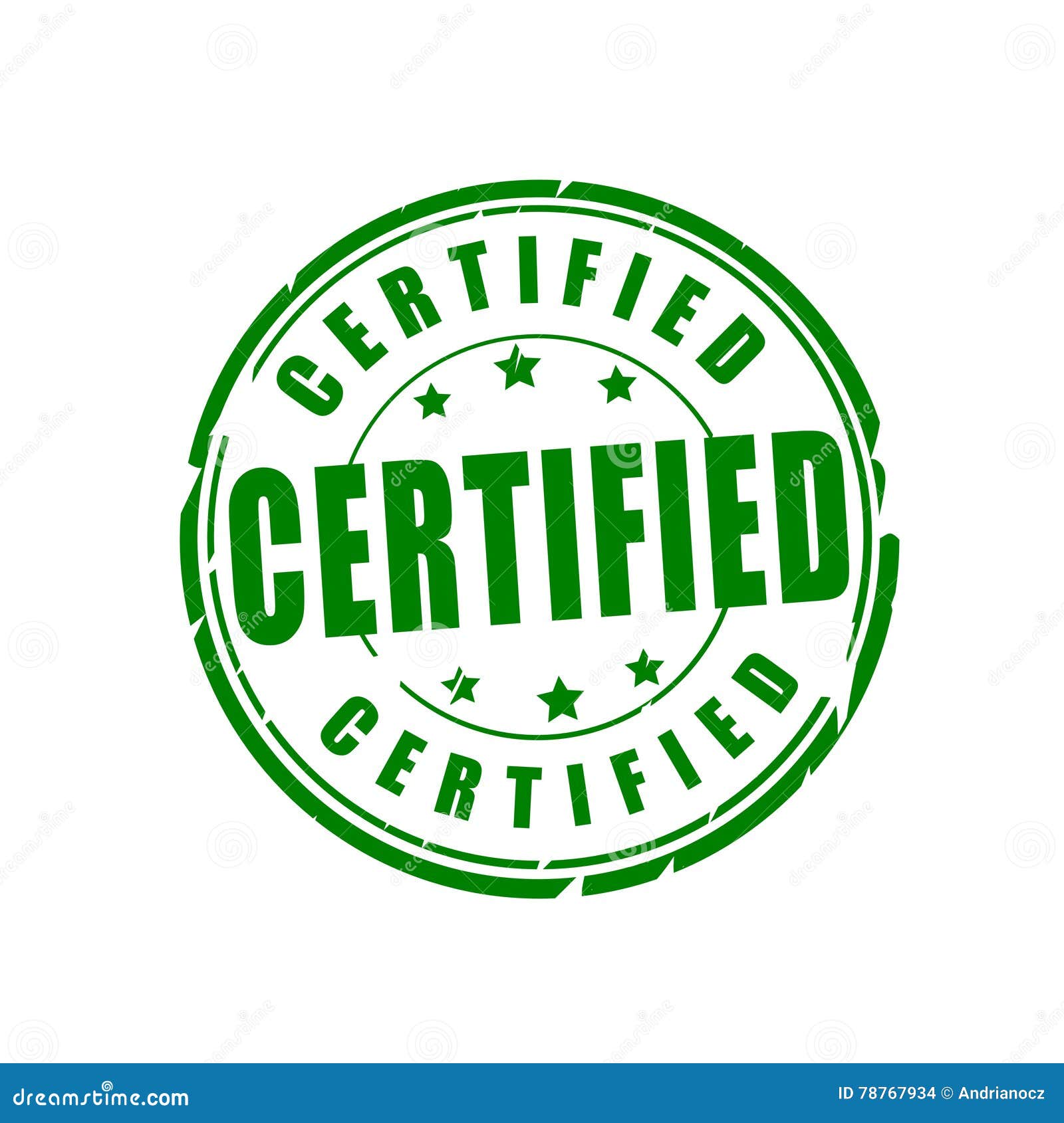 Certified vector stamp stock vector. Illustration of business - 78767934