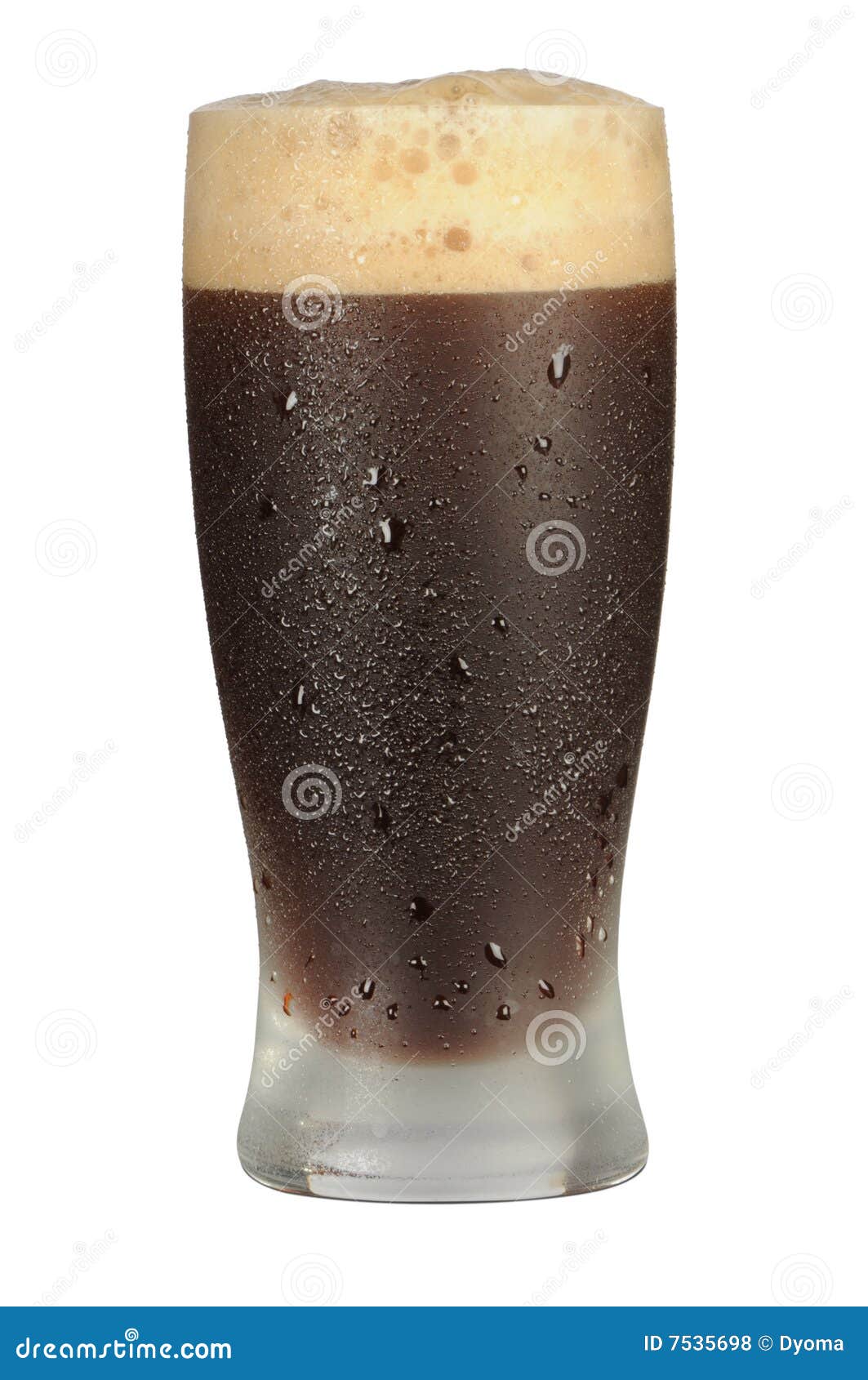 Cerveja preta foto de stock. Imagem de pinta, fresco, espuma - 7535698