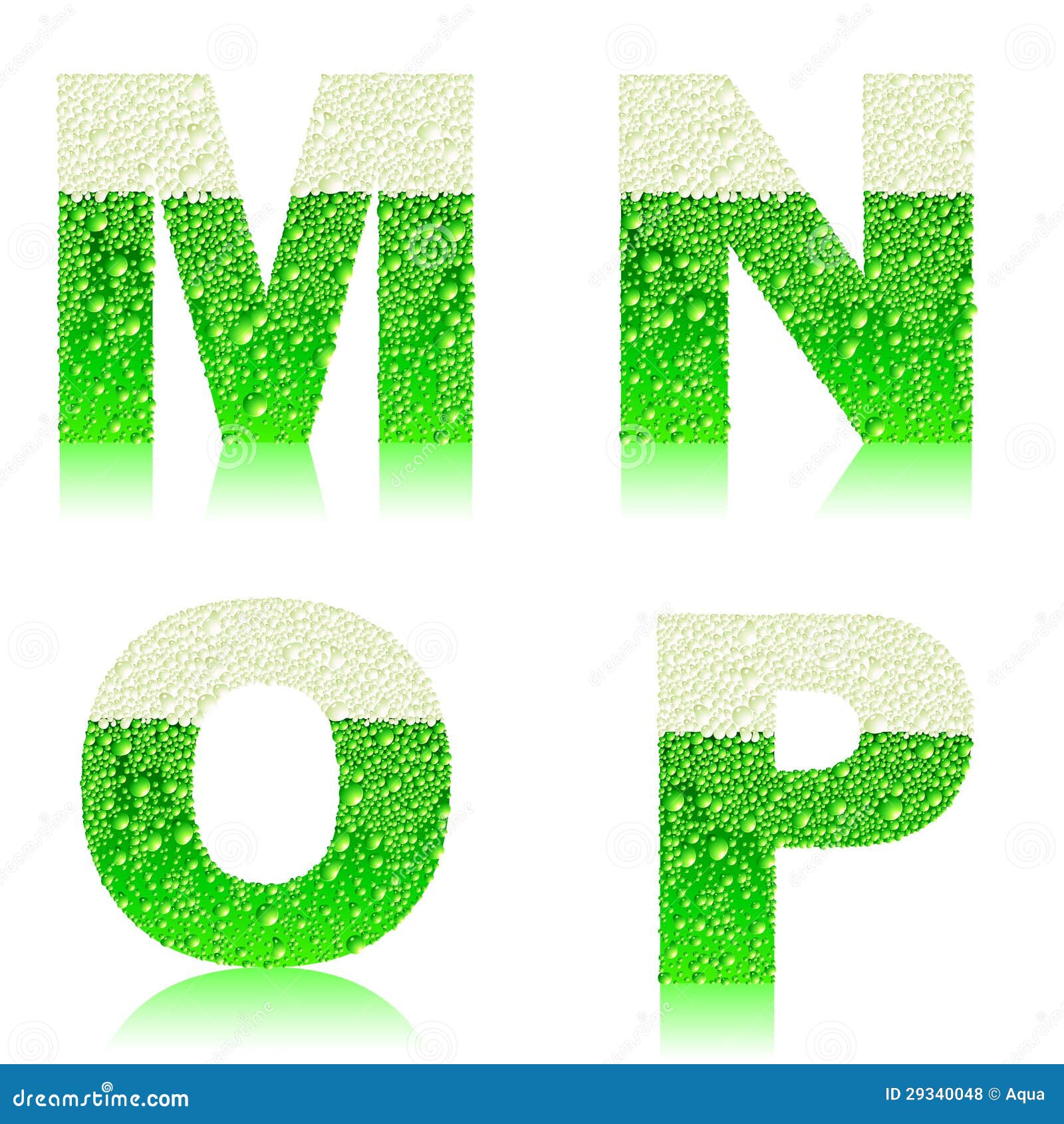 Cerveja Verde MNOP Do Alfabeto Ilustração do Vetor - Ilustração de ...