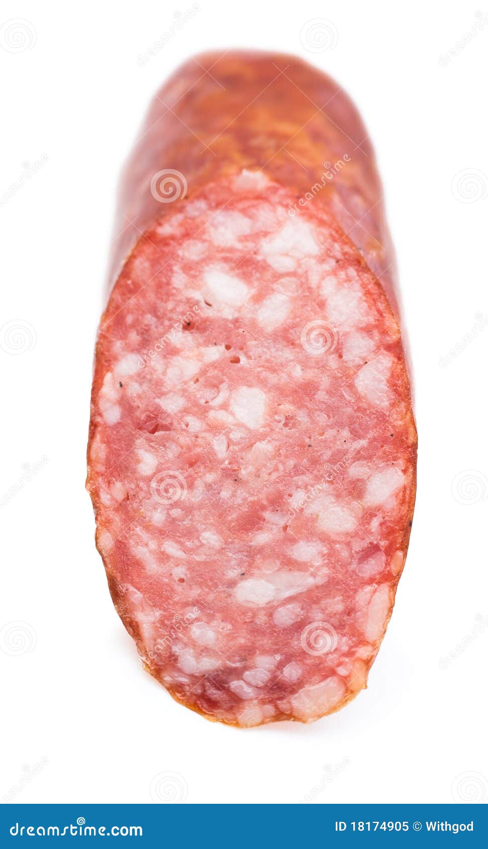 Cervelat, macro stock image. Image of vertical, smoked - 18174905
