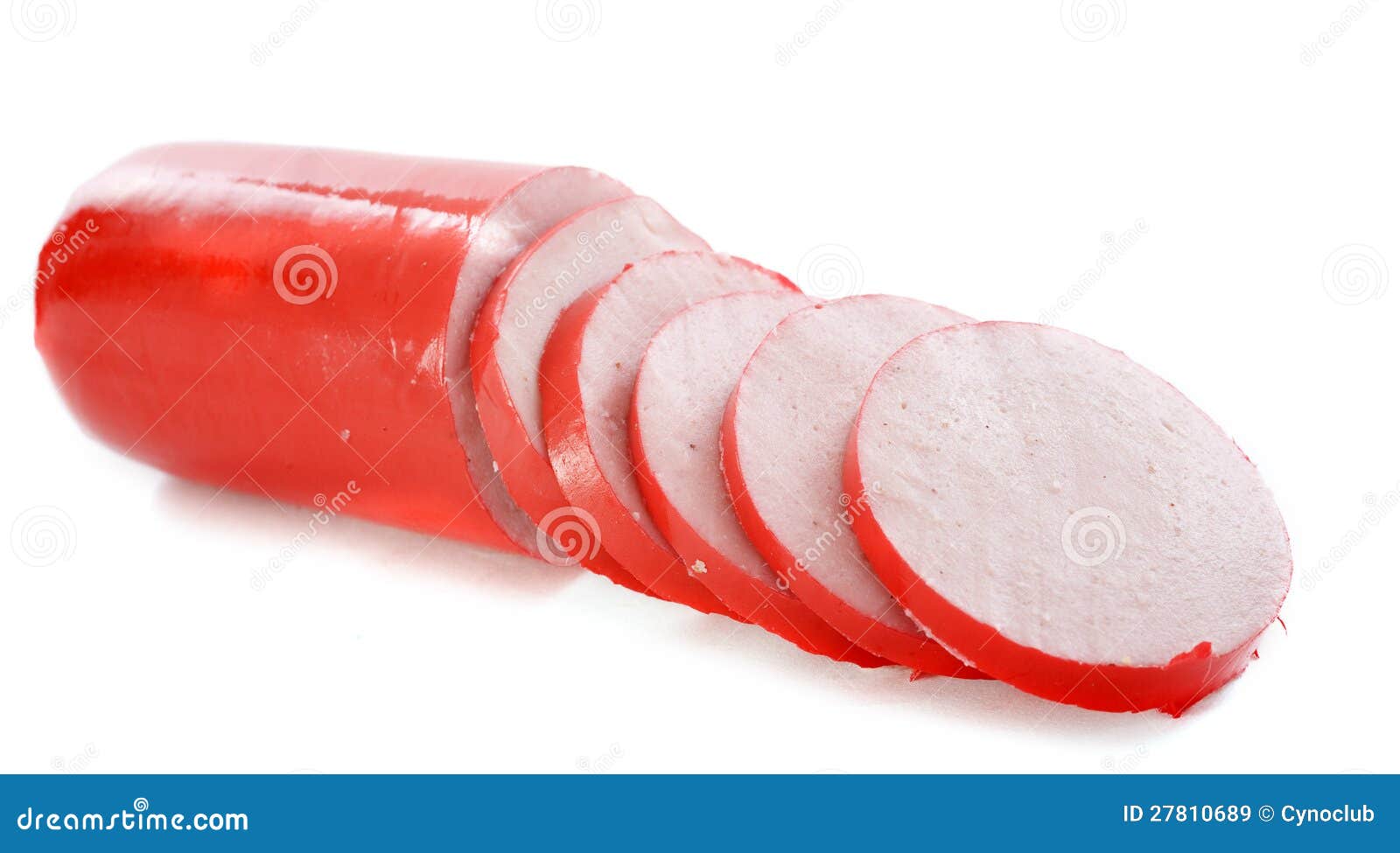 Cervelat sausage stock image. Image of food, slice, lard - 27810689