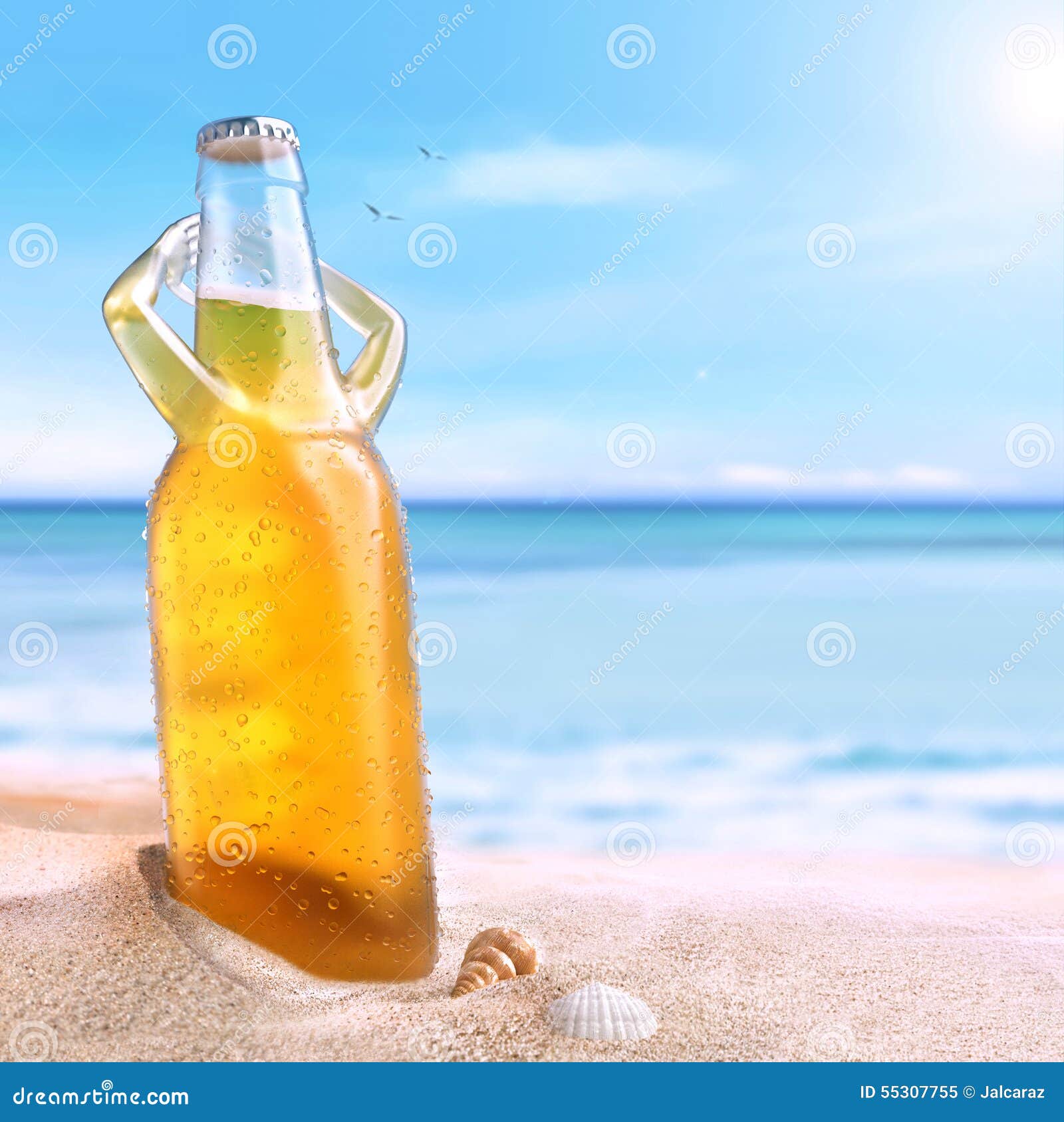 Cerveza Fría Que Goza De Un Sol Imagen de archivo - Imagen de brillante ...