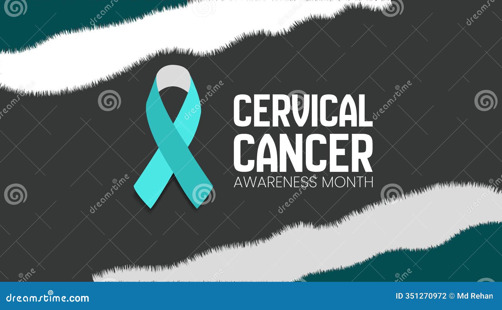 Cervical Cancer Awareness Month Design Stock Illustration ...