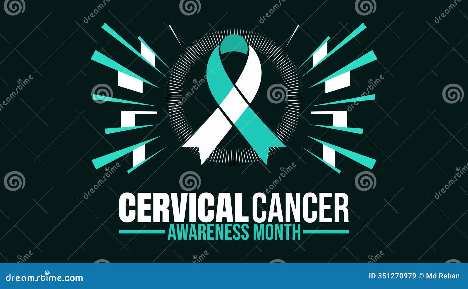 Cervical Cancer Awareness Month Design Stock Illustration ...