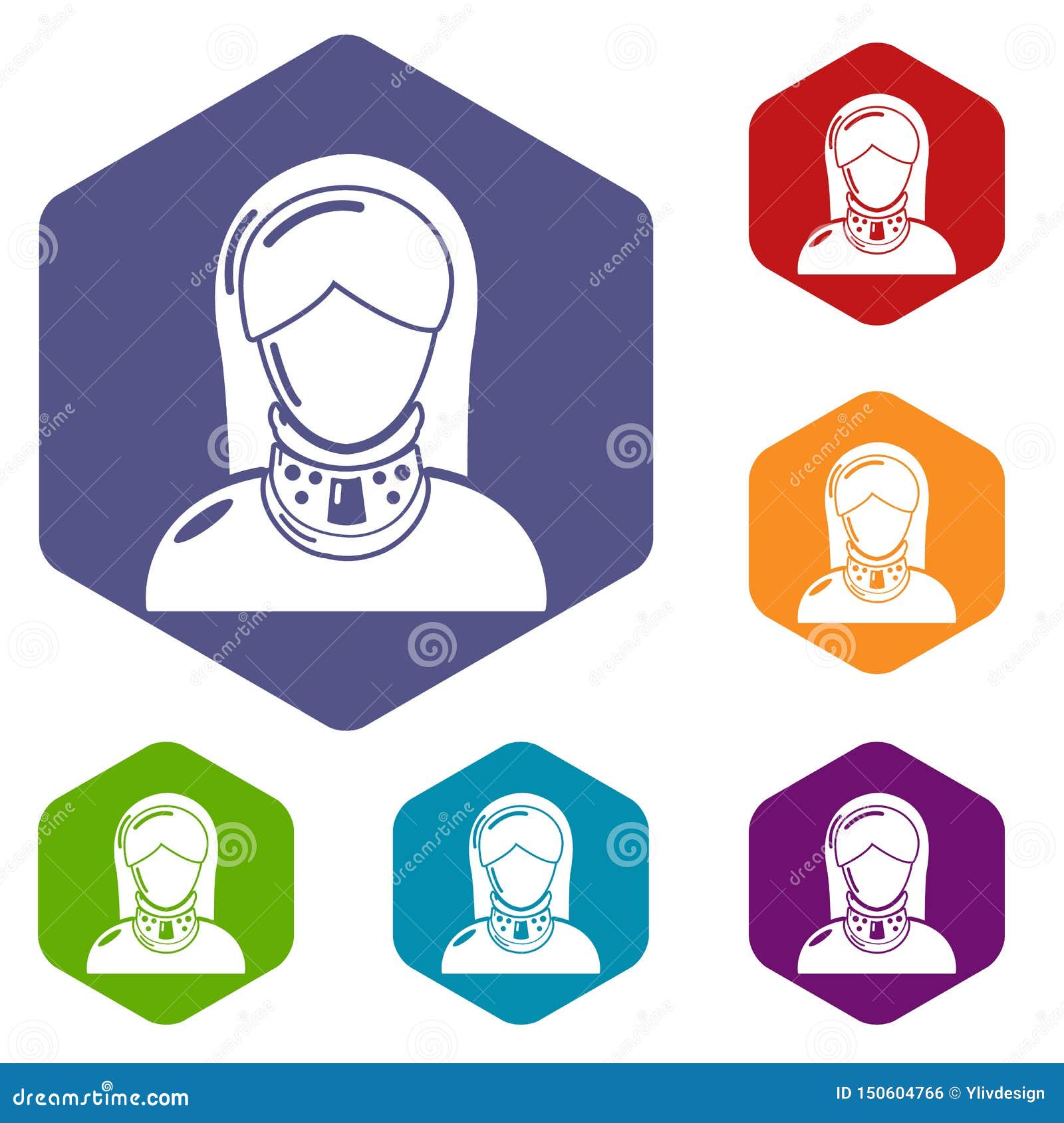 Cervical Retainer Icon, Simple Style. Stock Vector - Illustration of ...