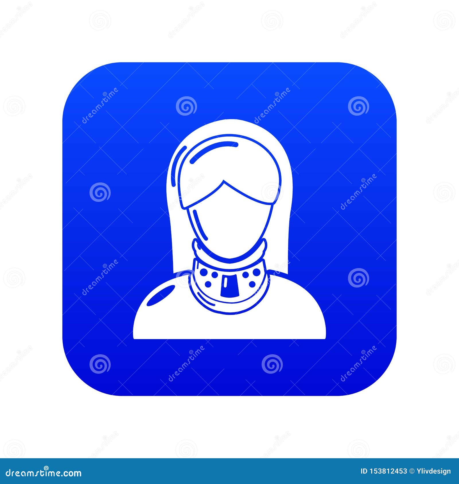 Cervical Retainer Icon, Simple Style. Stock Vector - Illustration of ...