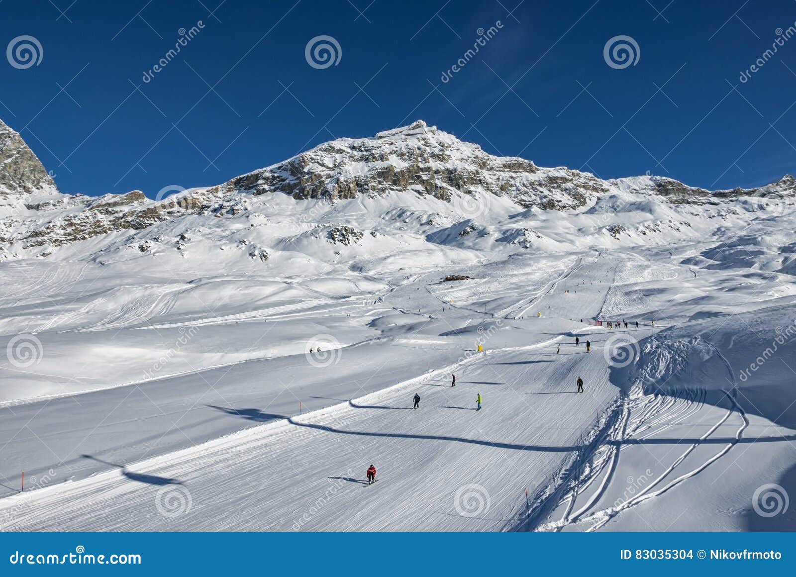 Cervinia Italy stock photo. Image of italy, europe, alpine - 83035304
