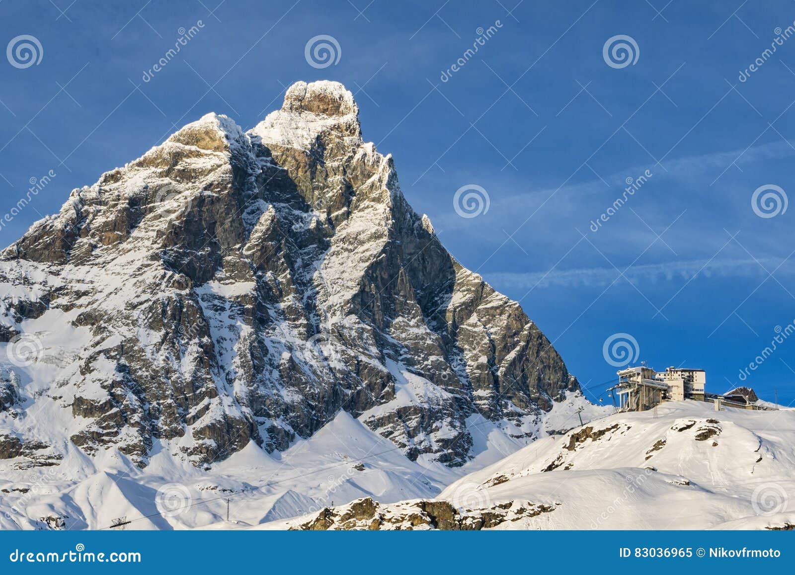 Cervinia Italy stock image. Image of rock, mountain, scenery - 83036965
