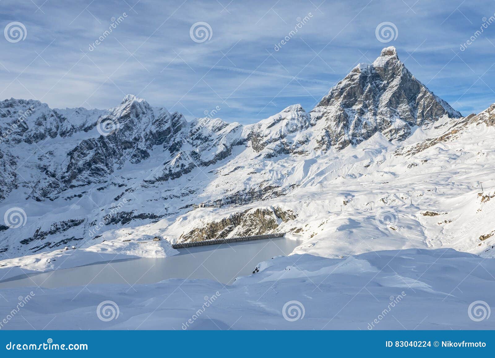 Cervinia Italy stock photo. Image of cervinia, matterhorn - 83040224