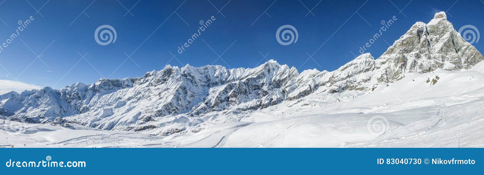 Cervinia Italy stock photo. Image of blue, high, skier - 83040730
