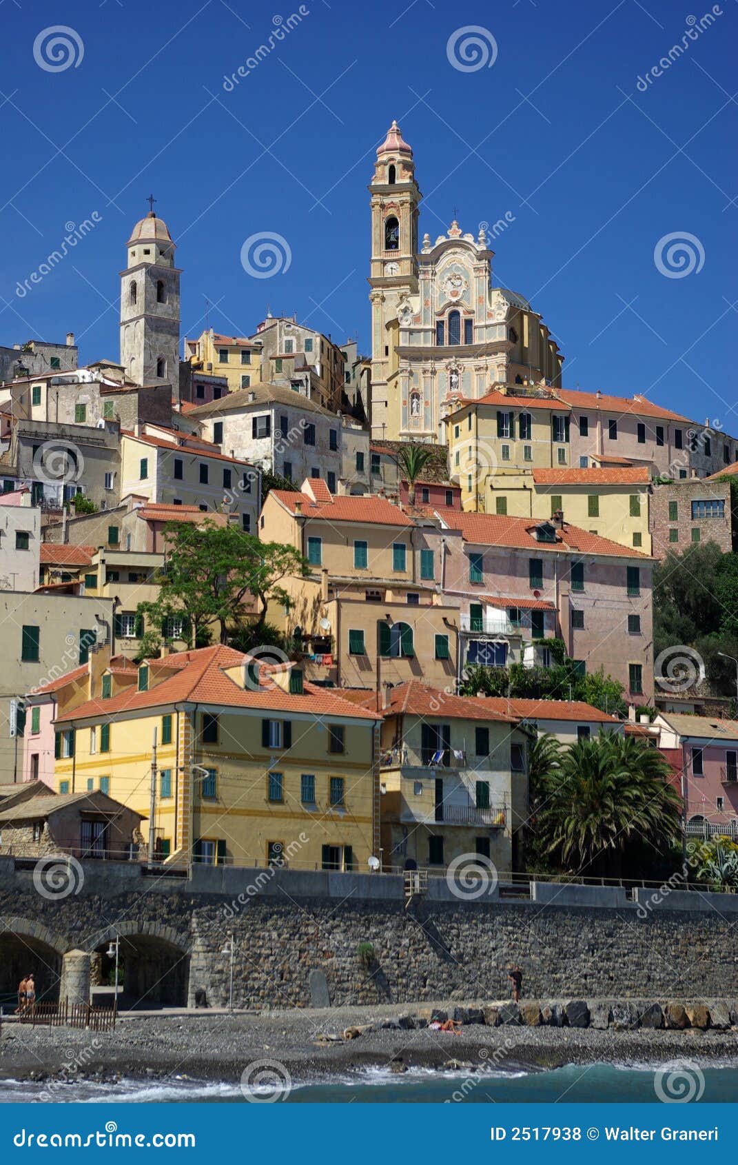 Cervo stock photo. Image of blue, liguria, village, medieval - 2517938