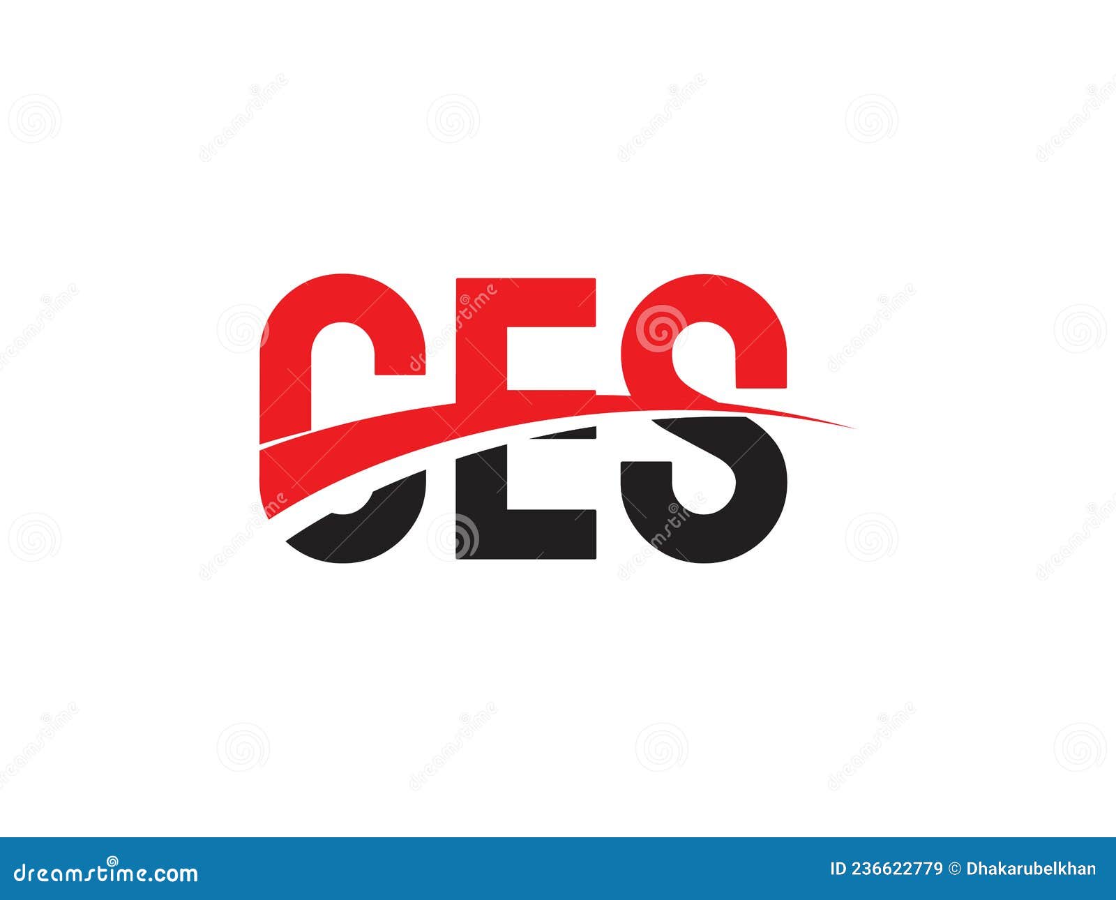 CES Letter Initial Logo Design Vector Illustration Stock Vector ...